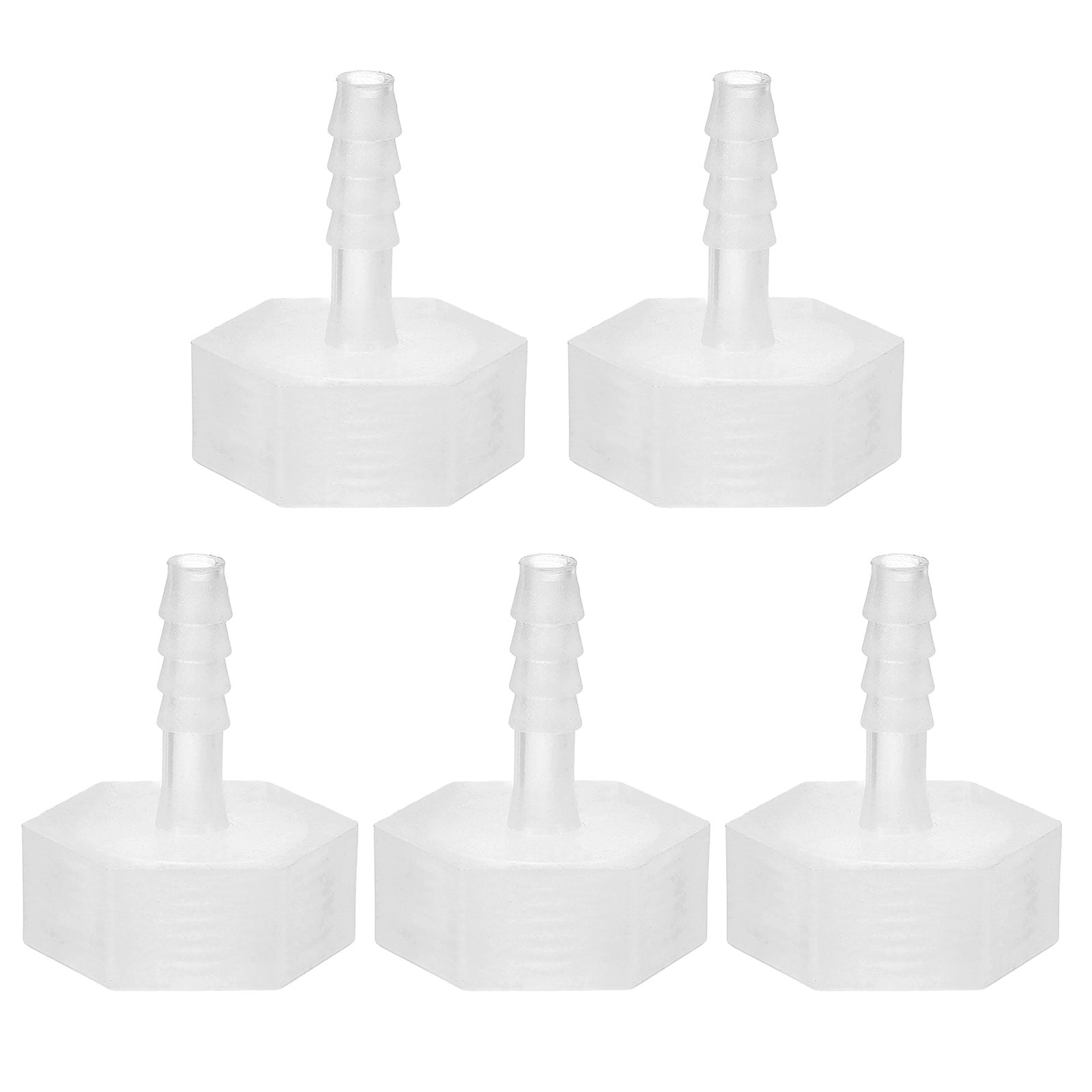 Uxcell Plastic Hose Barb Fitting, Thread Adapter Connector Pipe Fitting ...