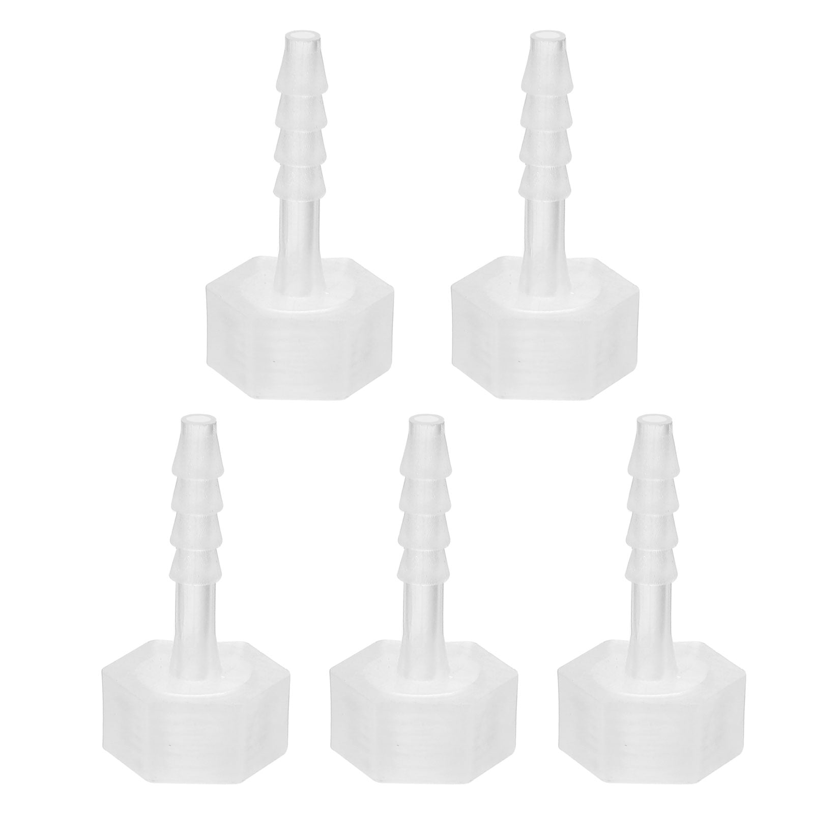 Uxcell Plastic Hose Barb Fitting, Thread Adapter Connector Pipe Fitting ...