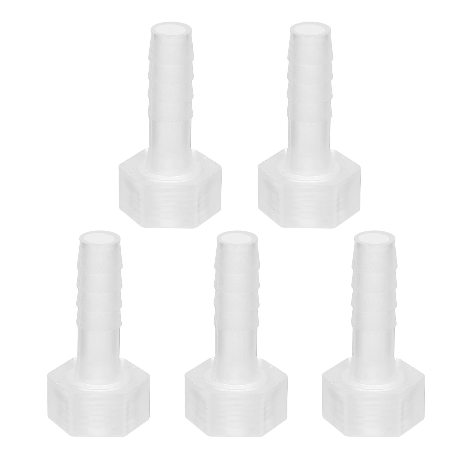 Uxcell Plastic Hose Barb Fitting, Thread Adapter Connector Pipe Fitting ...
