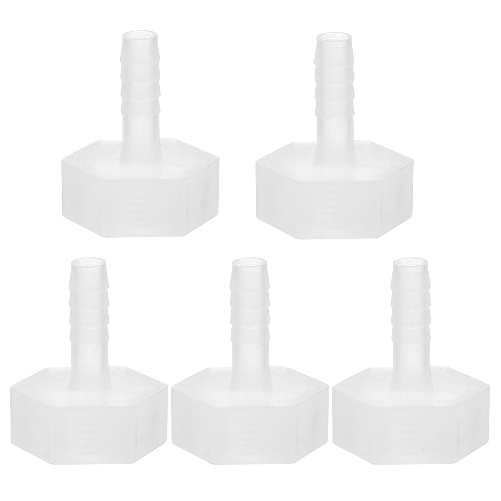 Uxcell Plastic Hose Barb Fitting, Thread Adapter Connector Pipe Fitting ...