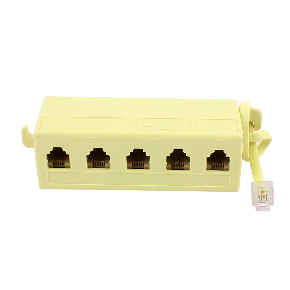 Uxcell Plastic Housing Telephone ADSL Modem 6P4C 1 to 5 Line Splitter ...