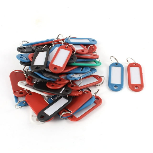 Uxcell Plastic ID Card Keyring Name Tag Badge Clip Holder Office ...