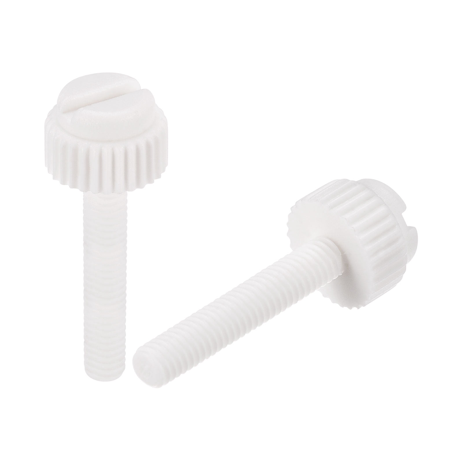 Uxcell Plastic Machine Screws, M3x16mm PP Slotted Knurled Fasteners ...