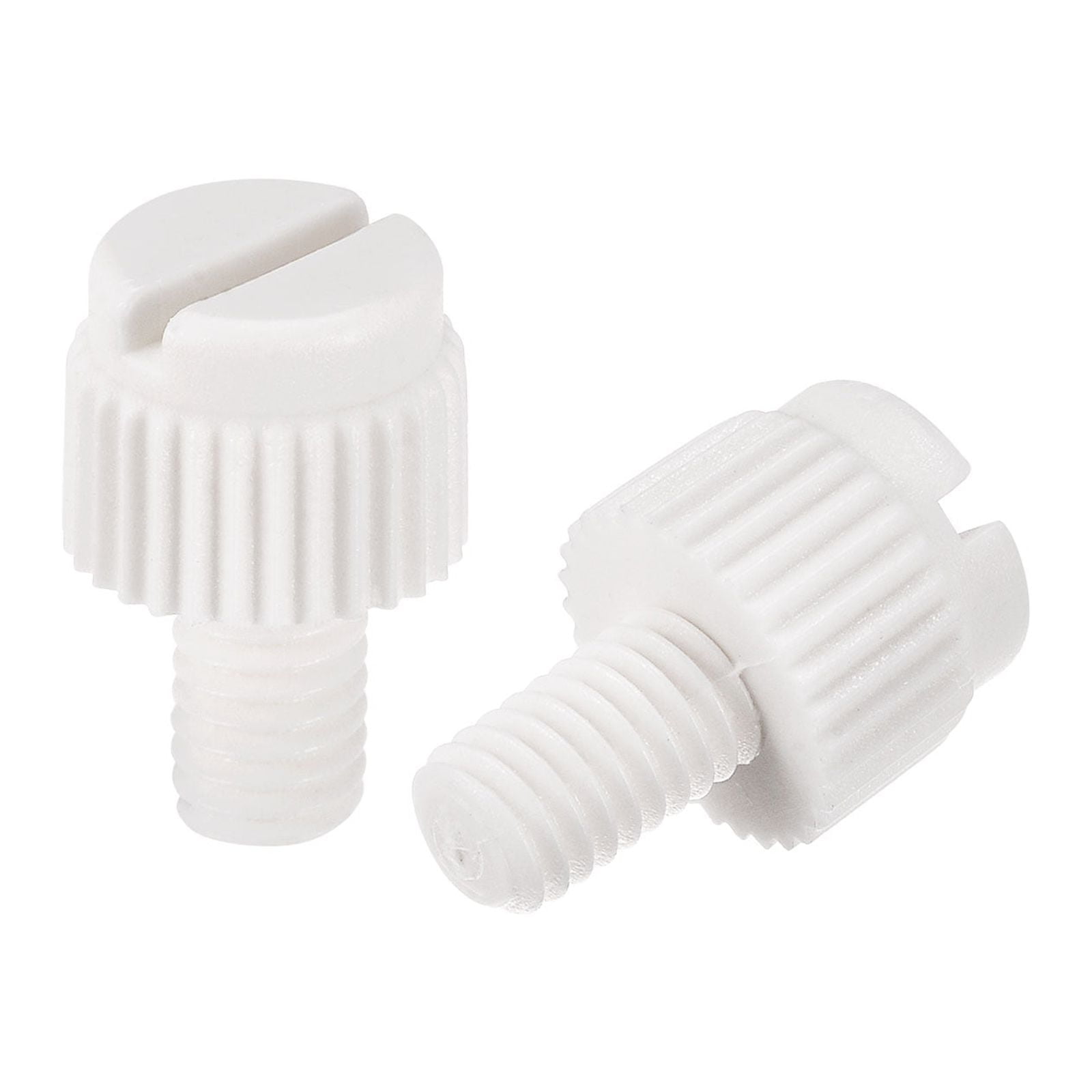 Uxcell Plastic Machine Screws, M5x8mm PP Slotted Knurled Fasteners ...