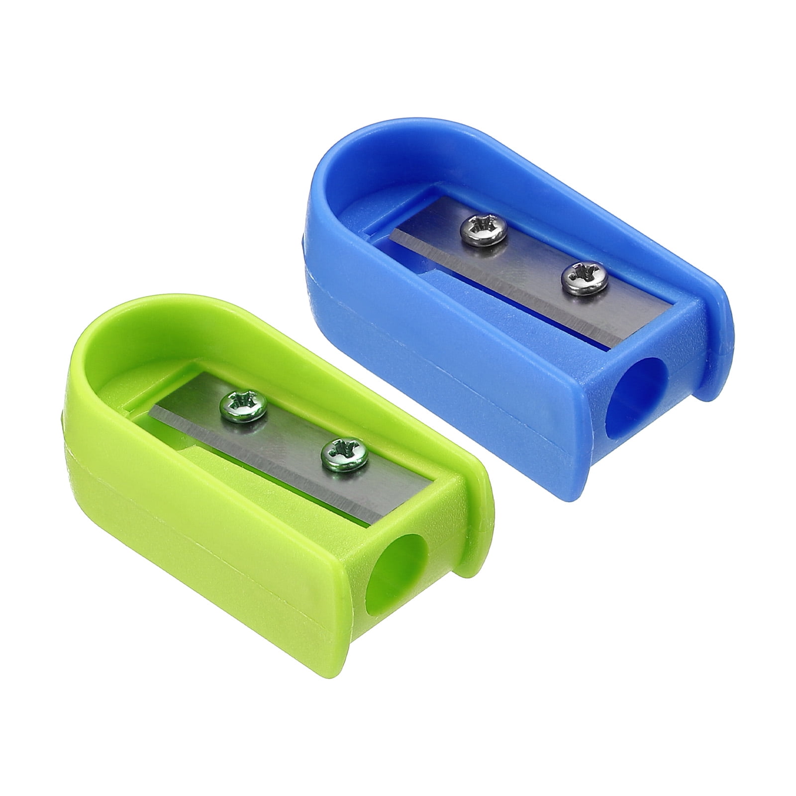Uxcell Plastic Manual Pencil Sharpener, Single Hole Pencil Sharpeners ...