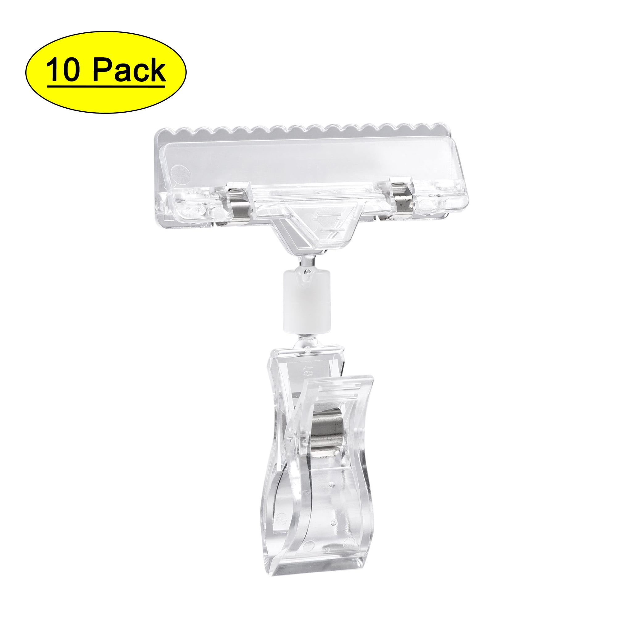 Uxcell Plastic Merchandise Sign Clip, Rotatable Clip-on Holder, Price ...