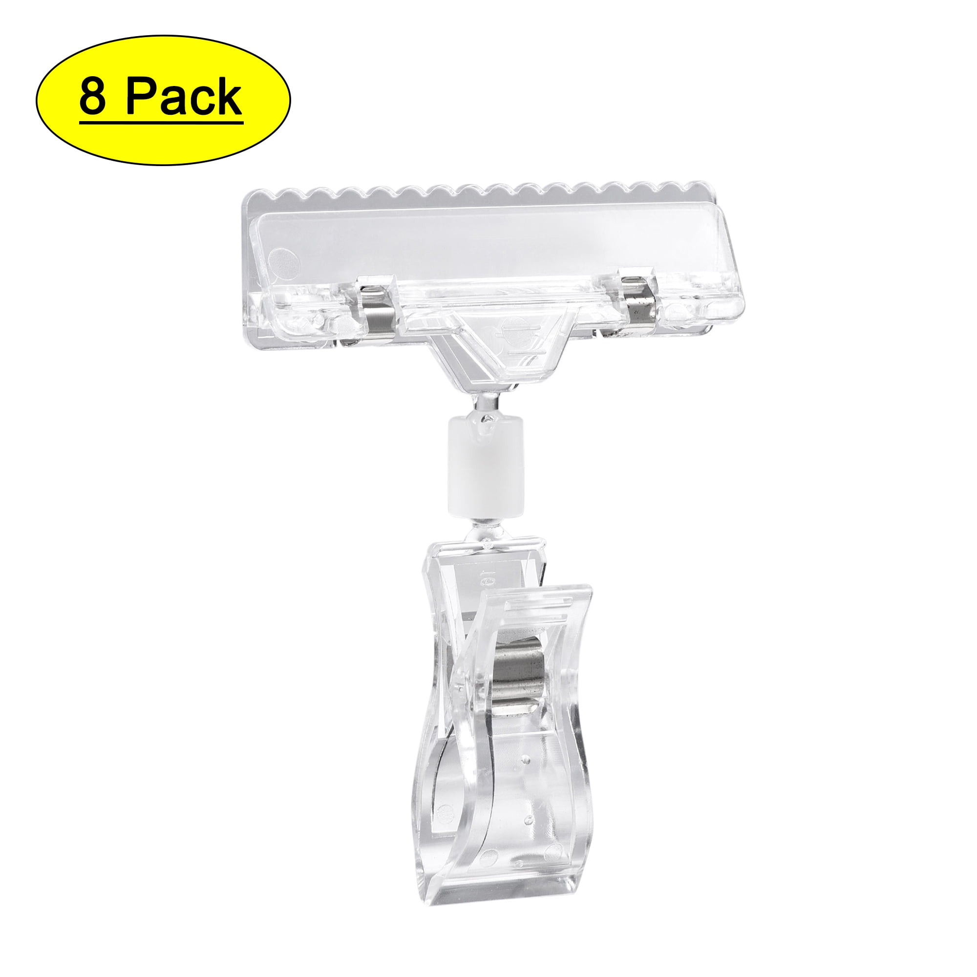 Uxcell Plastic Merchandise Sign Clip, Rotatable Clip-on Holder, Price ...