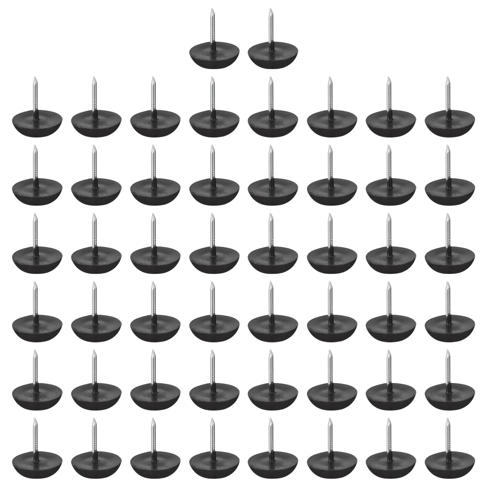 Uxcell Plastic Nail-On Furniture Glides 100Pcs 14.5mm Dia Table Chair ...