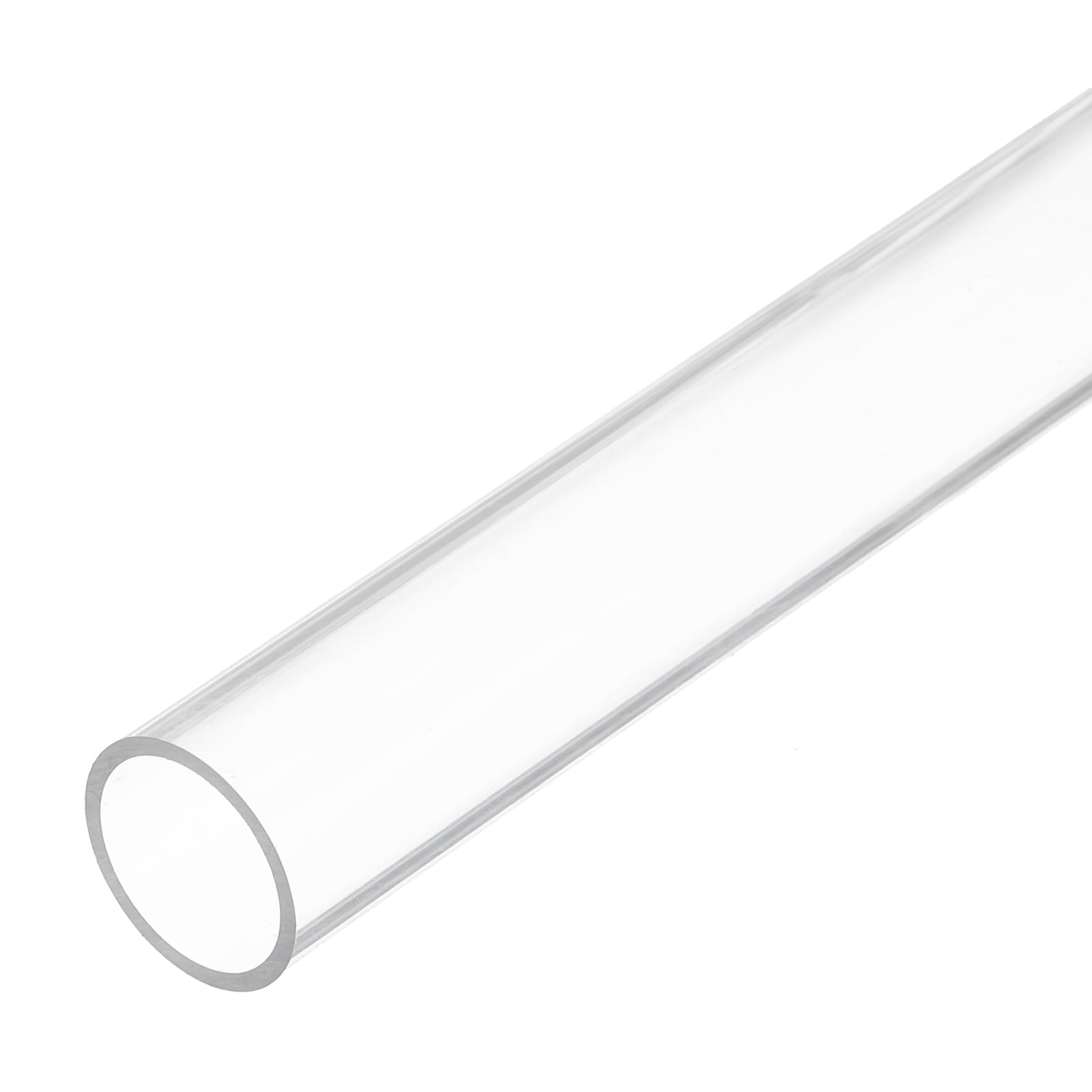 Uxcell Plastic Pipe Rigid Polycarbonate Round Tube Clear 0.7"(17mm) ID ...