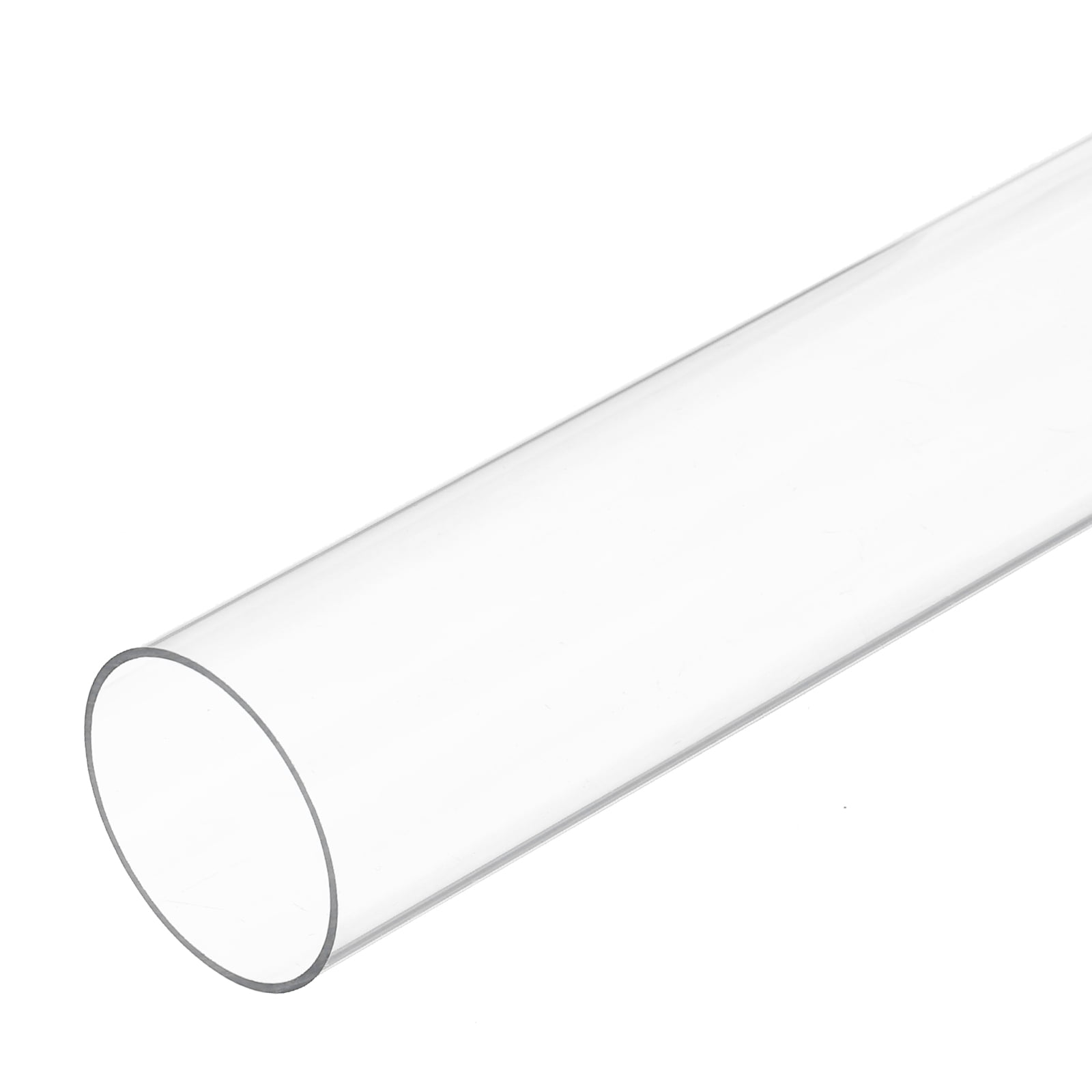 Uxcell Plastic Pipe Rigid Polycarbonate Round Tube Clear 1 3/16"(30mm ...