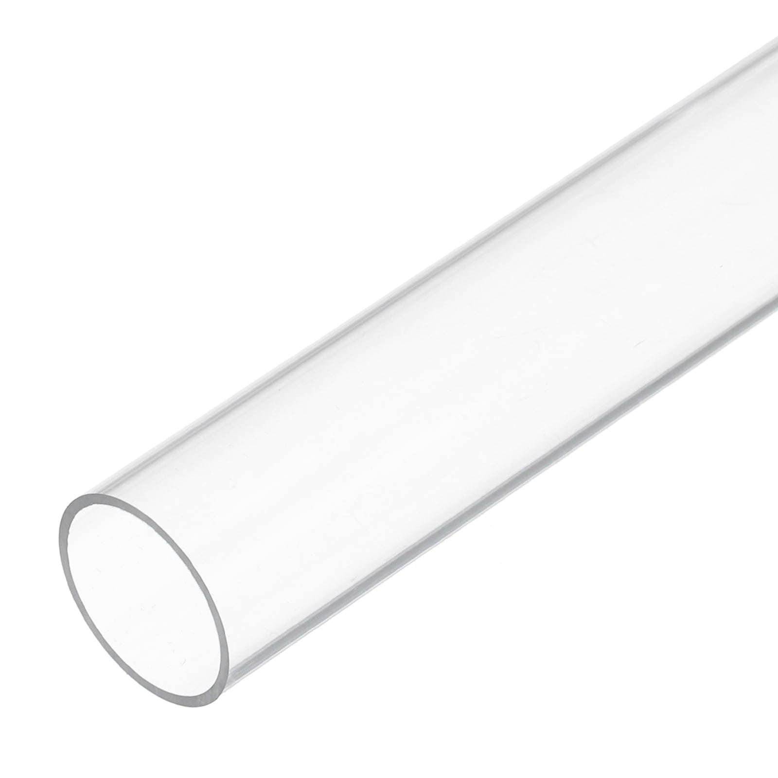Uxcell Plastic Pipe Rigid Polycarbonate Round Tube Clear 3/8"(10mm) ID ...
