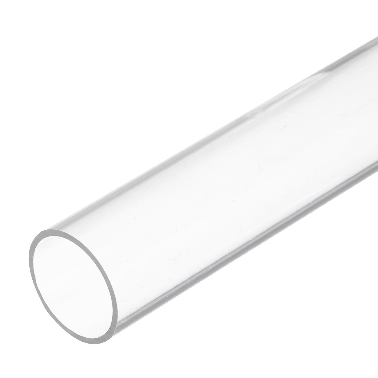 Uxcell Plastic Pipe Rigid Polycarbonate Round Tube Clear 7/8"(22mm) ID ...