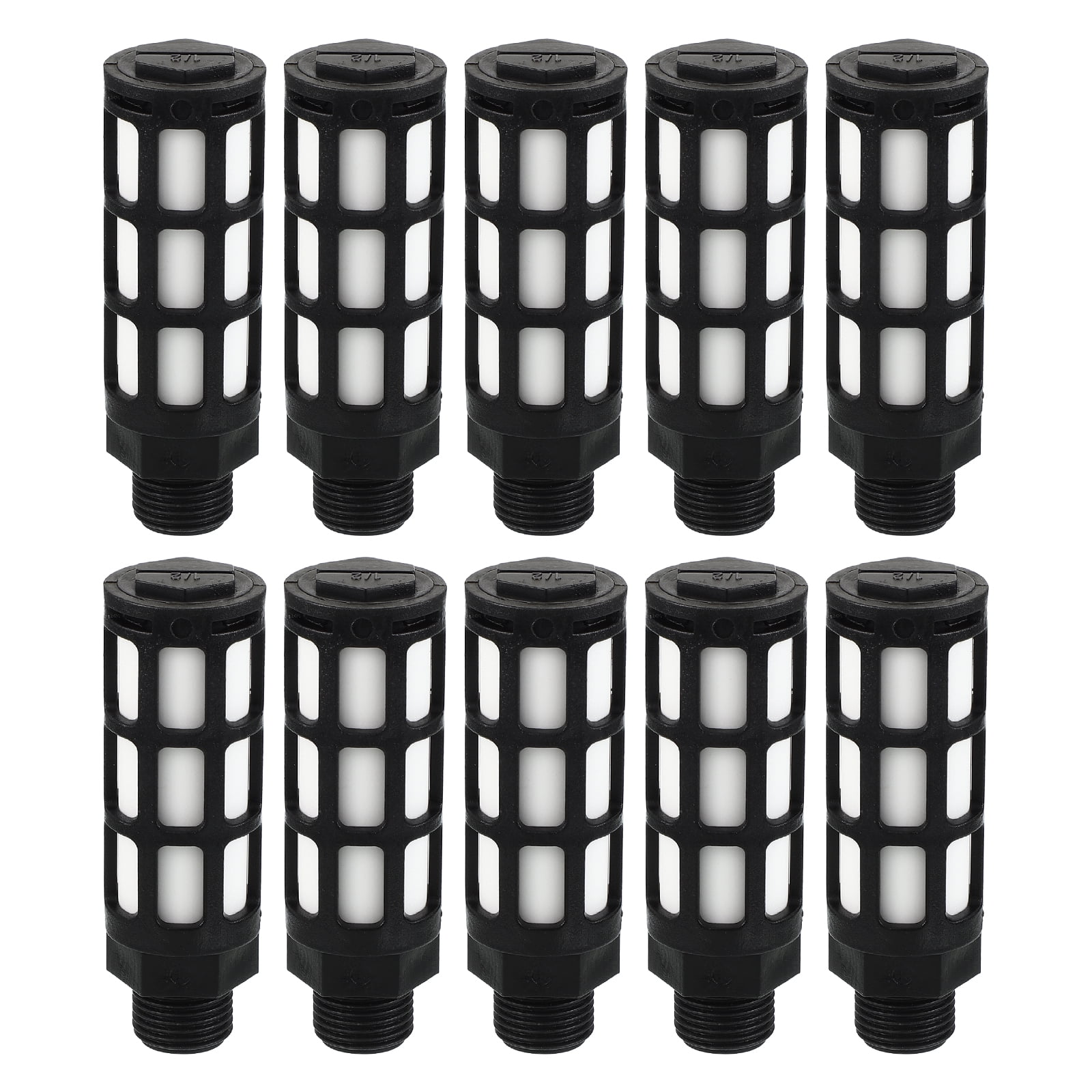 Uxcell Plastic Pneumatic Muffler G1/2 Male Solenoid Valve Exhaust Air ...