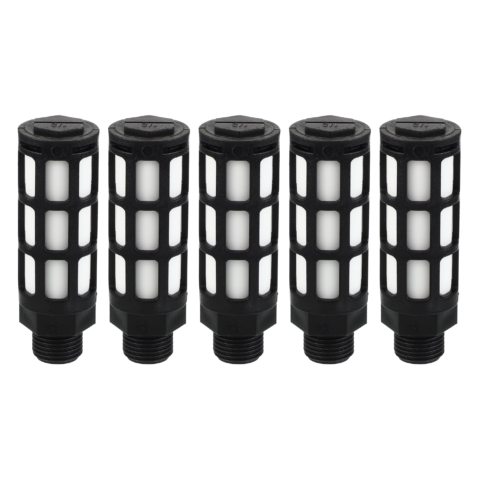 Uxcell Plastic Pneumatic Muffler G1/2 Male Solenoid Valve Exhaust Air ...