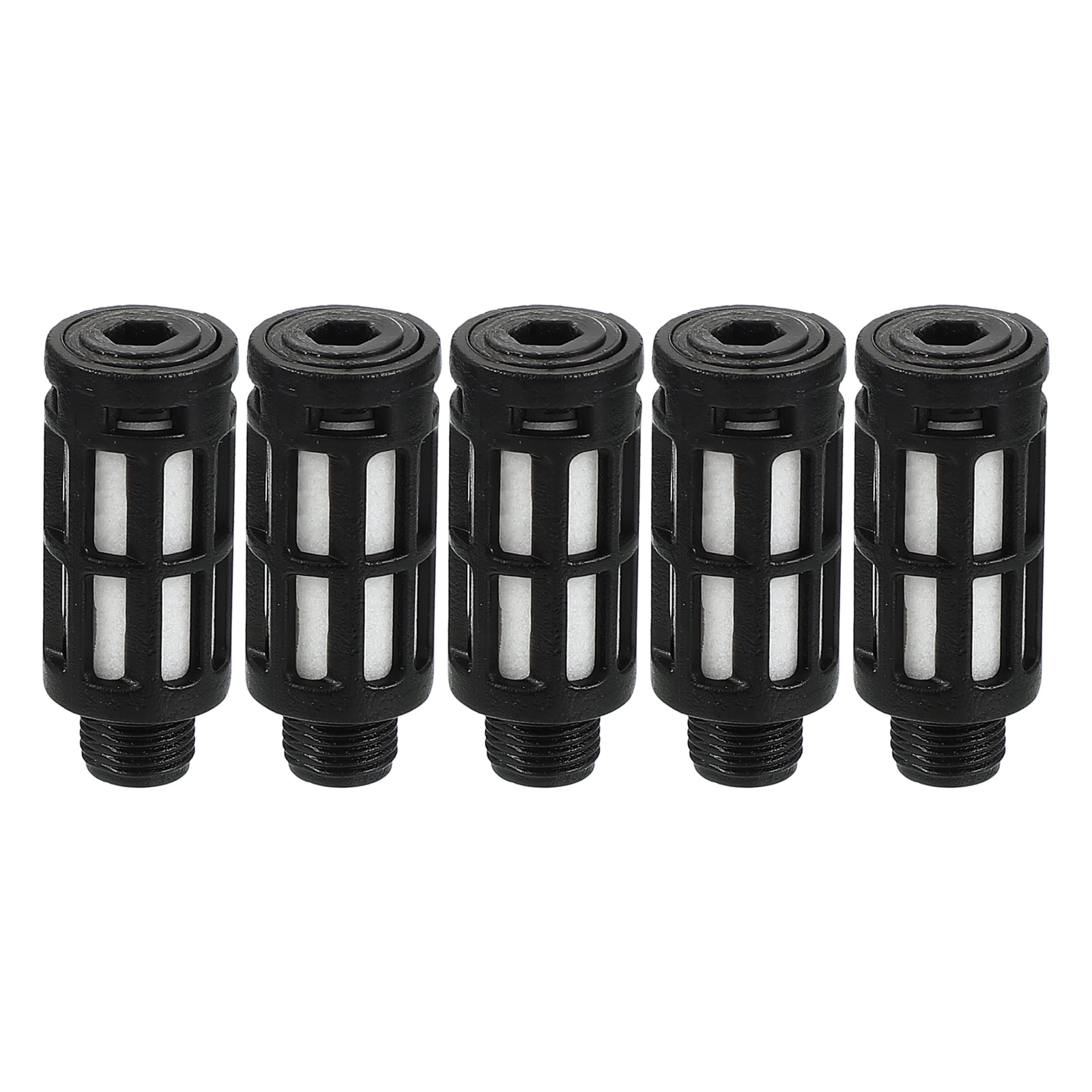 Uxcell Plastic Pneumatic Muffler G1/8 Male Solenoid Valve Exhaust Air ...