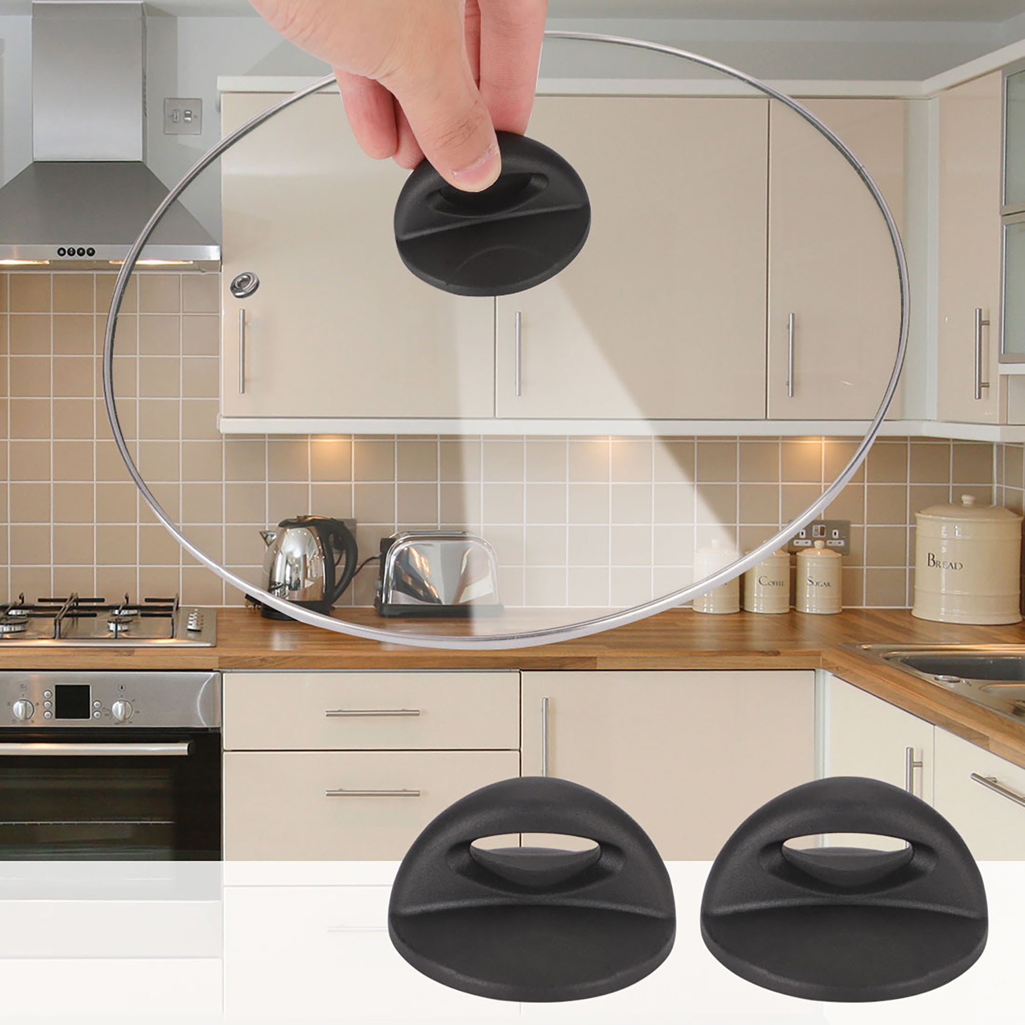 Uxcell Plastic Pot Lid Knob Kitchenware Cookware Universal Cover Cap ...