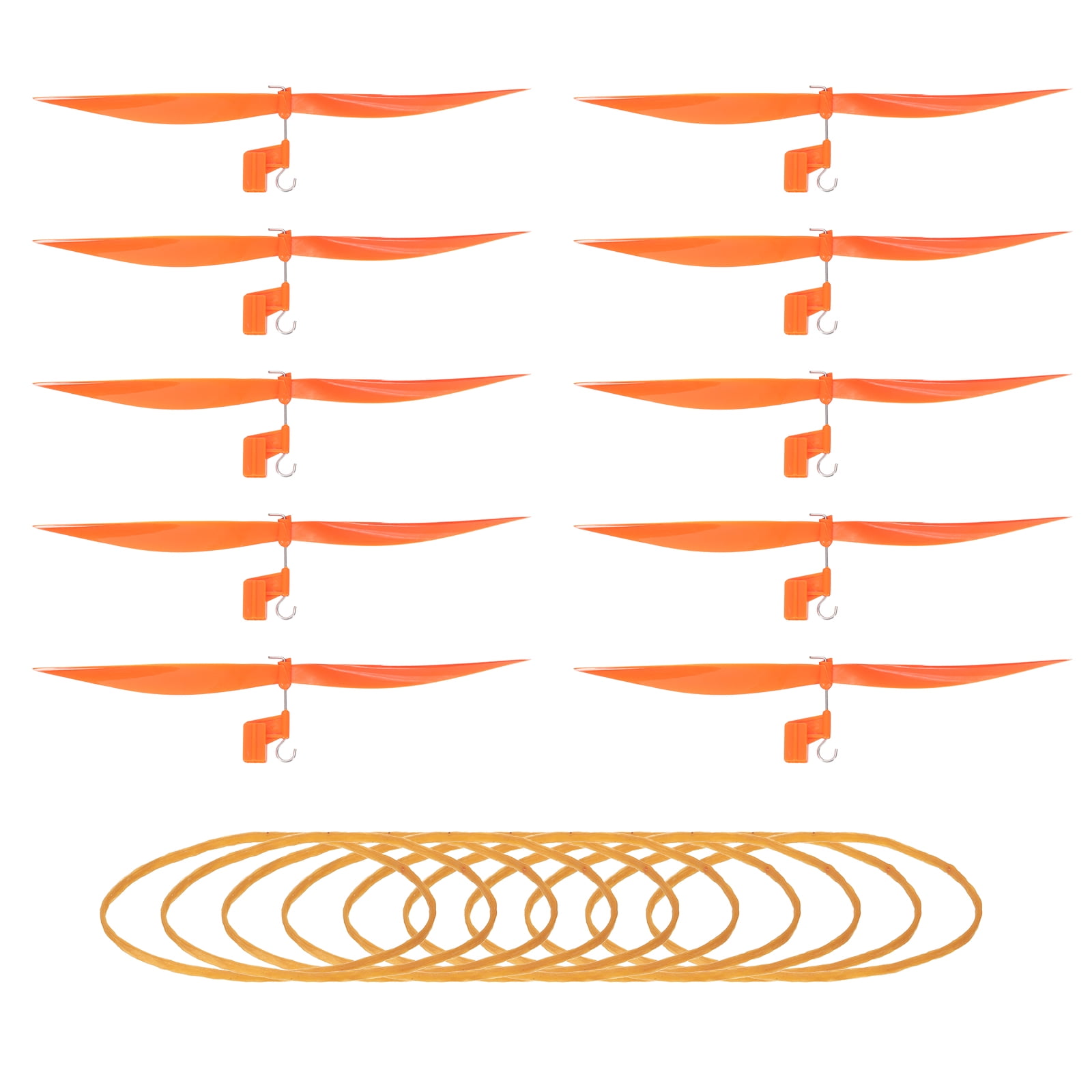 Uxcell Plastic Propeller, Propeller Props Blade with Rubber Band Hooks ...