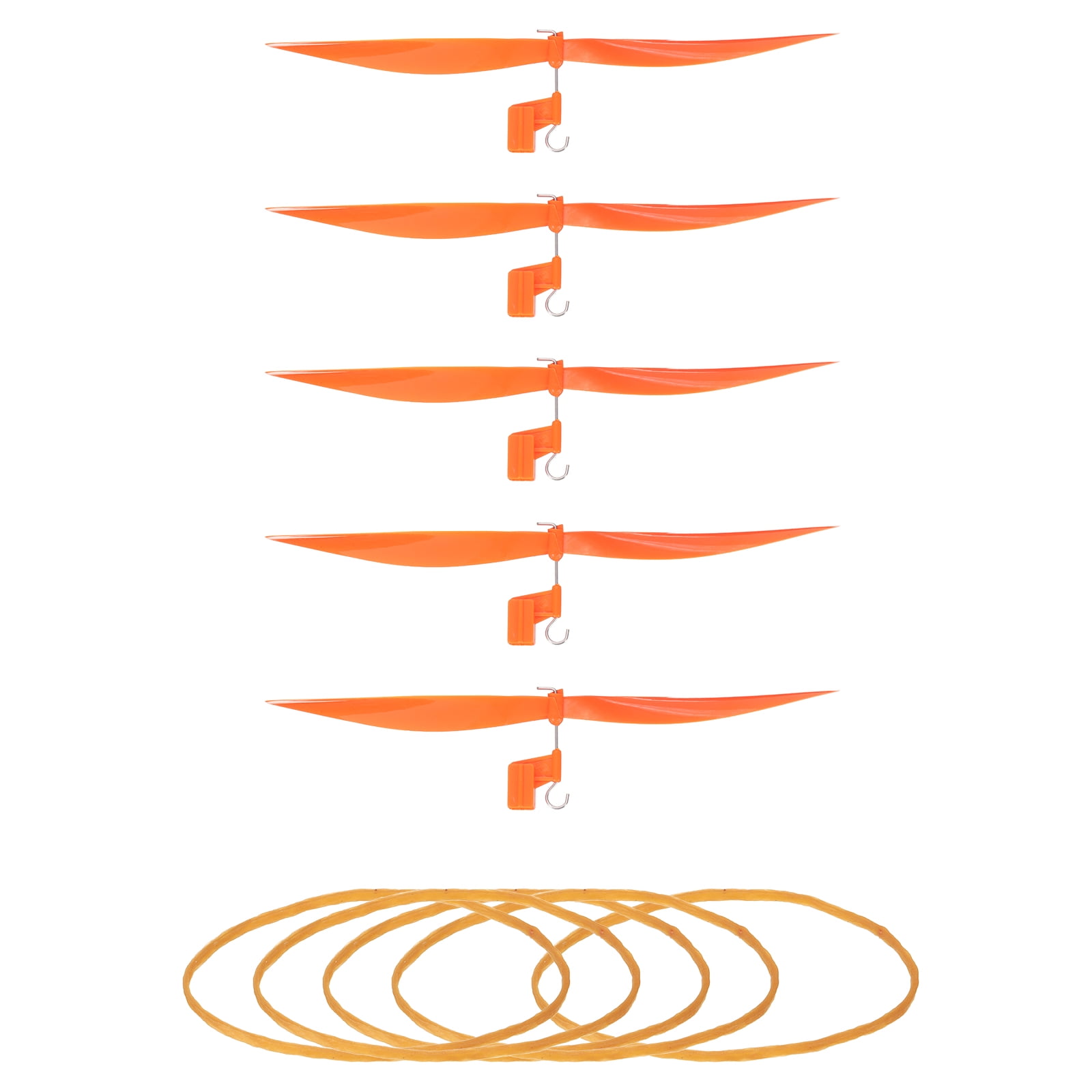 Uxcell Plastic Propeller, Propeller Props Blade with Rubber Band Hooks ...