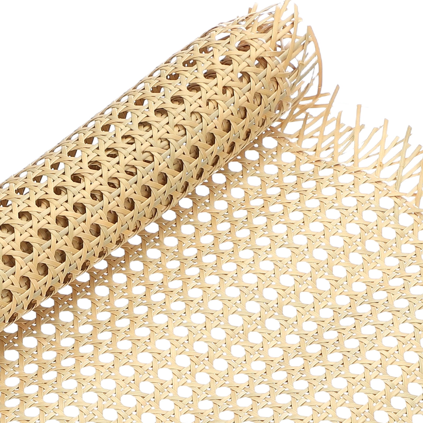 Uxcell Plastic Rattan Webbing Roll 16" Width x 1.6ft Woven Synthetic ...