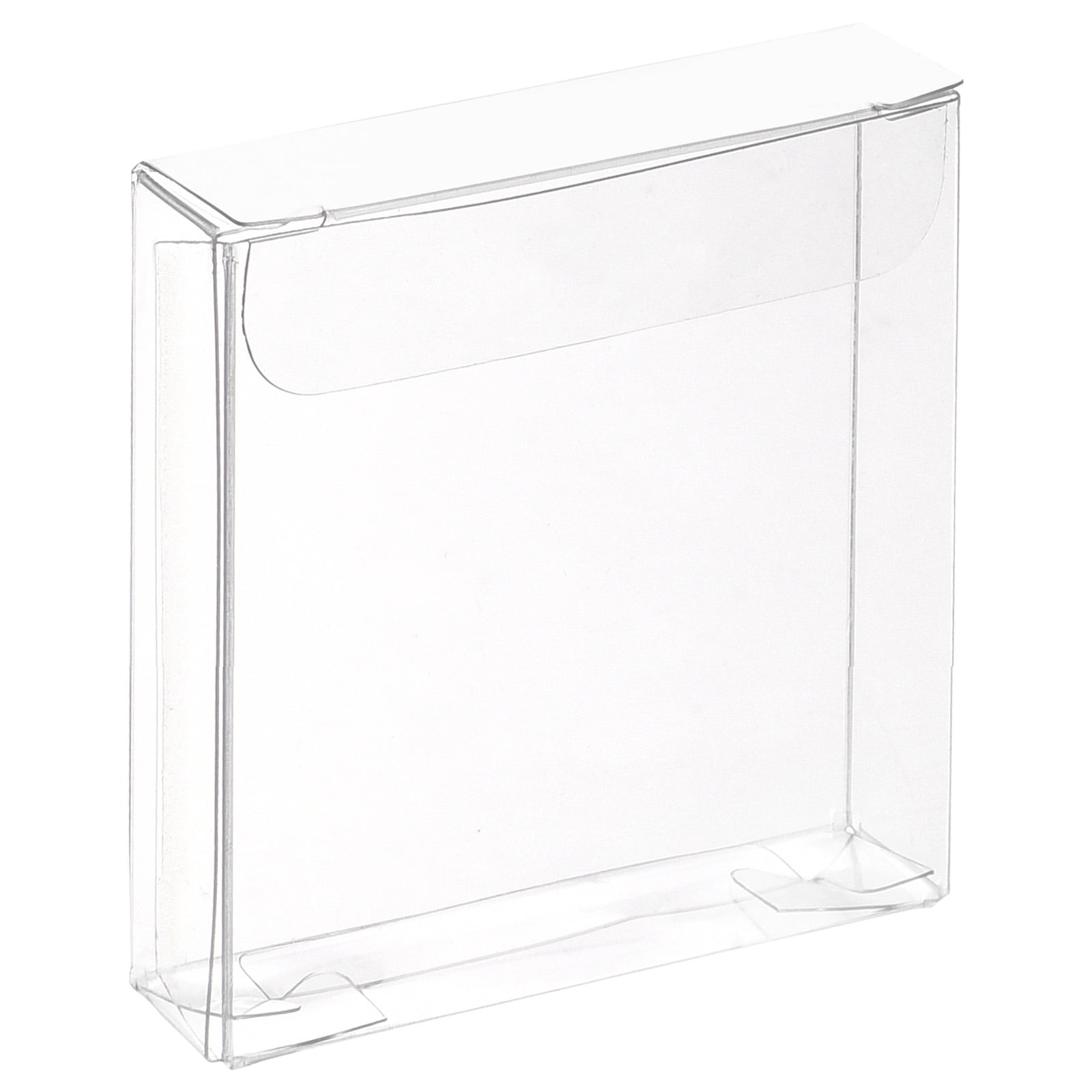 Uxcell Plastic Retail Boxes 20x50x50mm with Protective Film Clear for ...