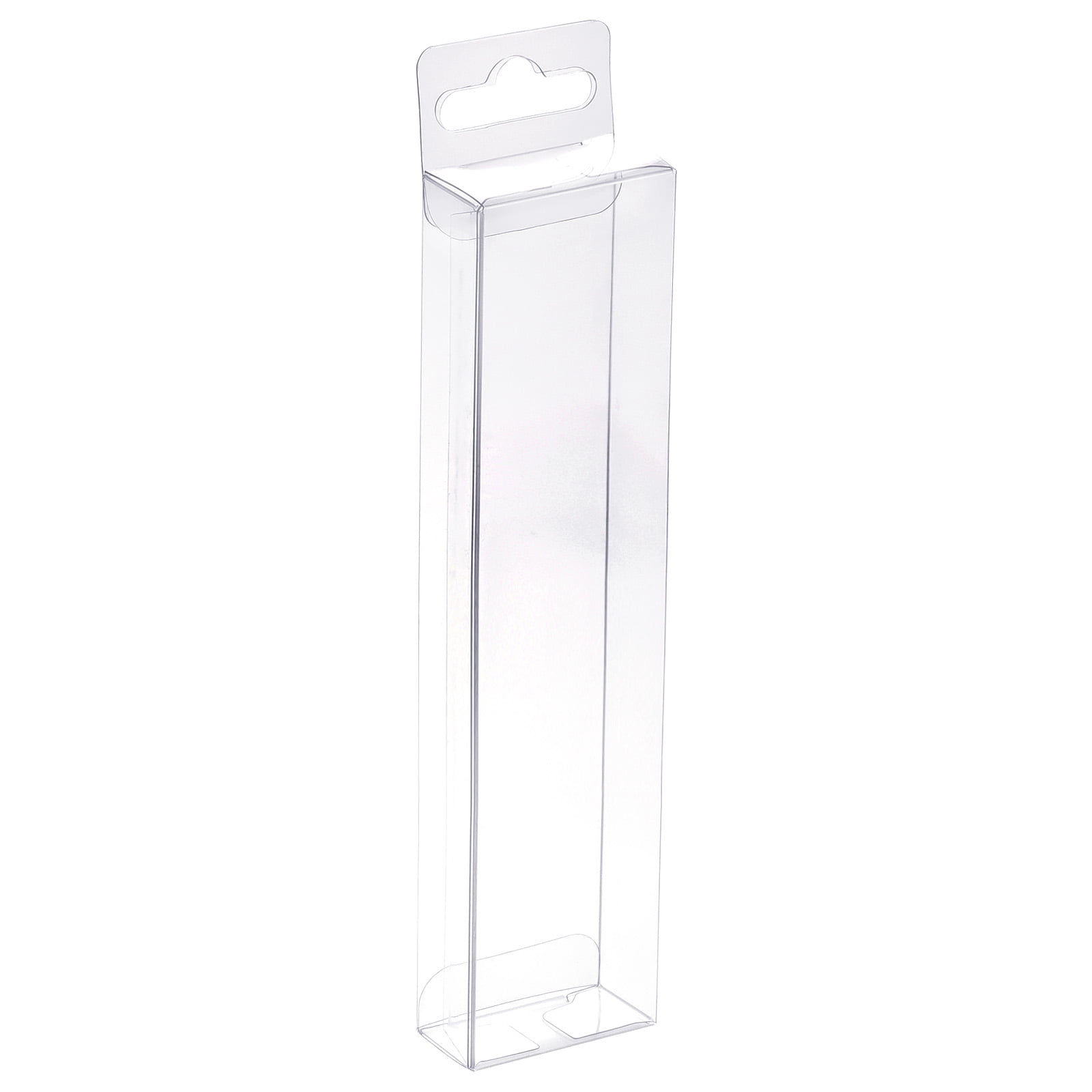 Uxcell Plastic Retail Boxes 22x40x150mm Protective Film Clear for Candy ...