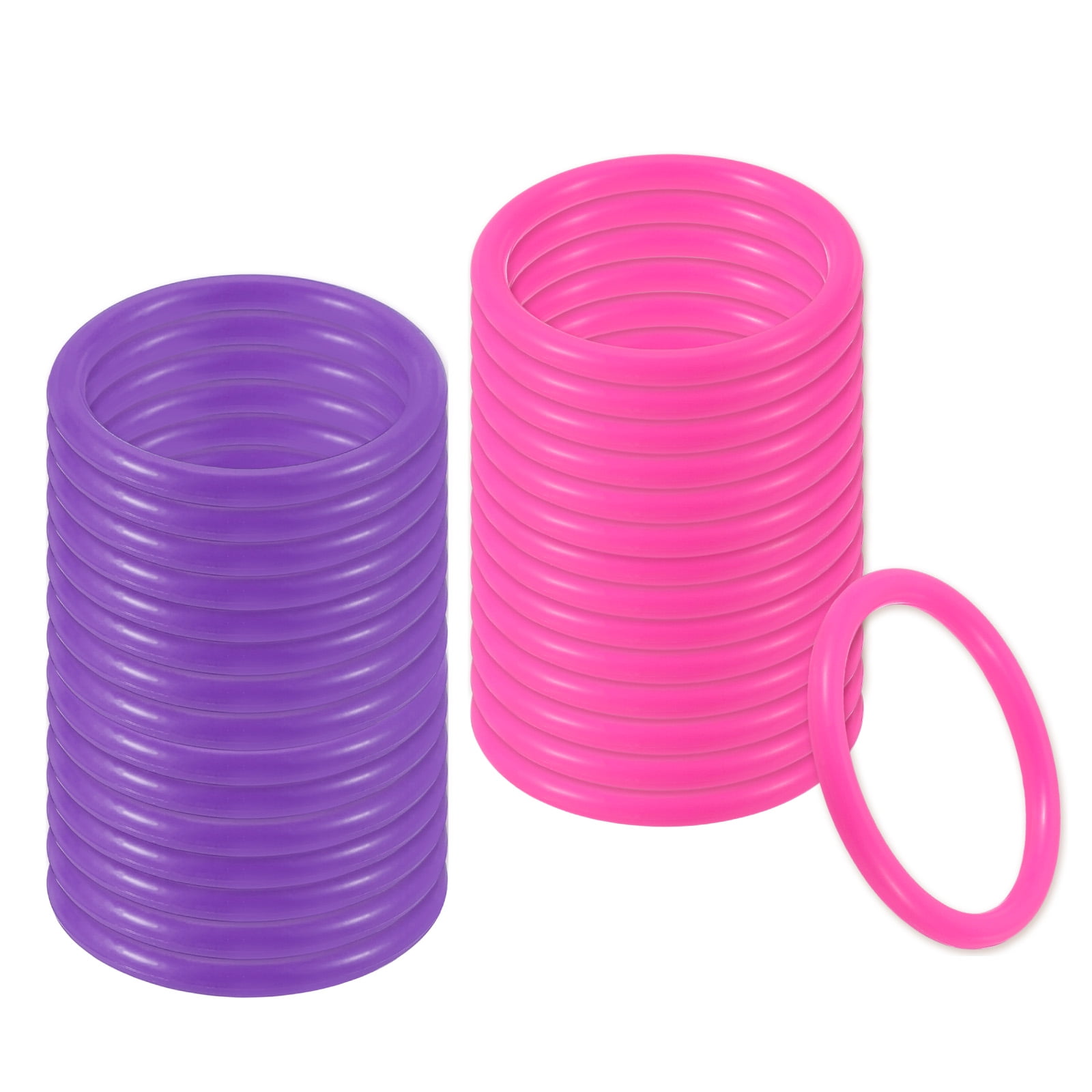 Uxcell Plastic Ring-Toss Rings for Bottles Carnival Rings Plastic Hoops ...