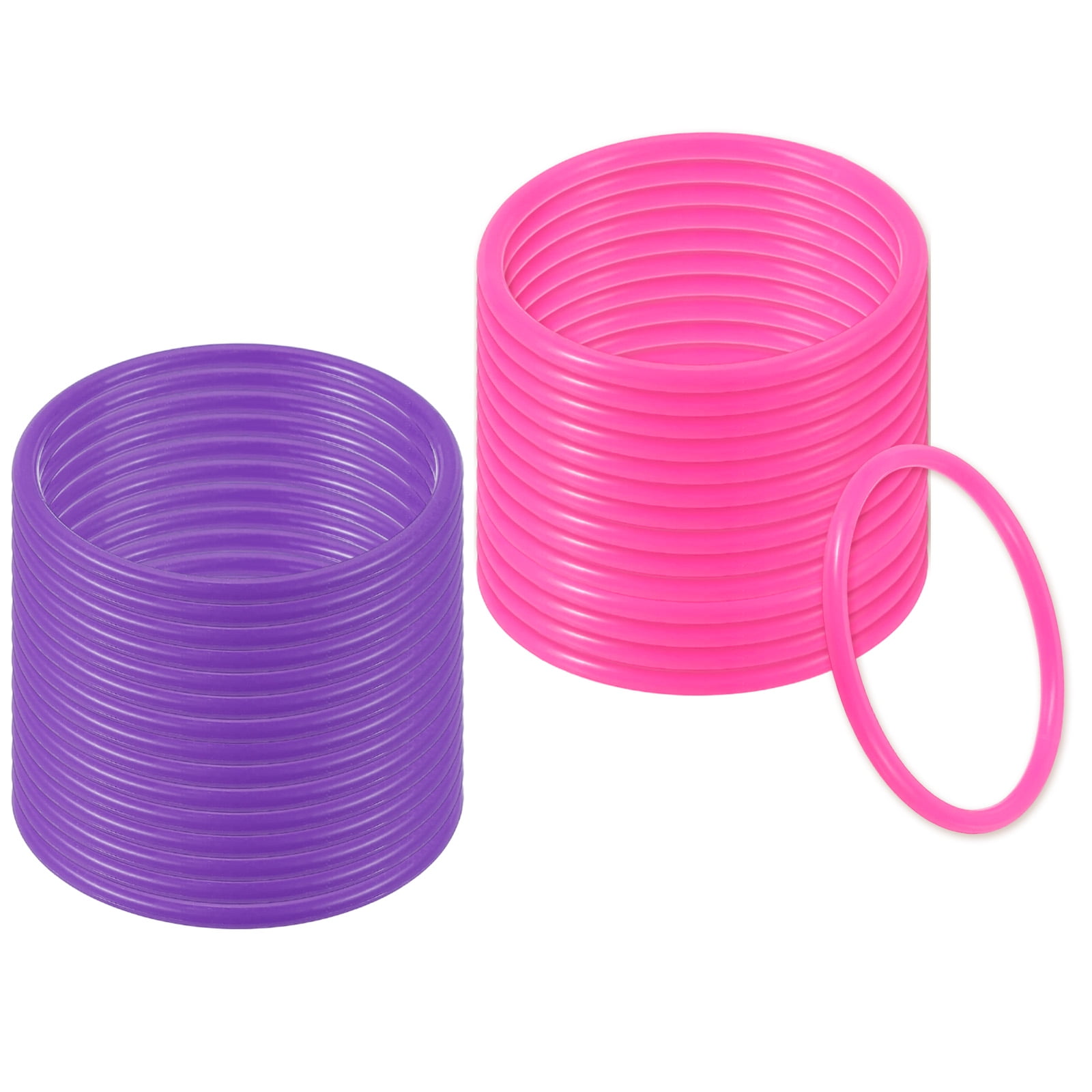 Uxcell Plastic Ring-Toss Rings for Bottles Carnival Rings Plastic Hoops ...