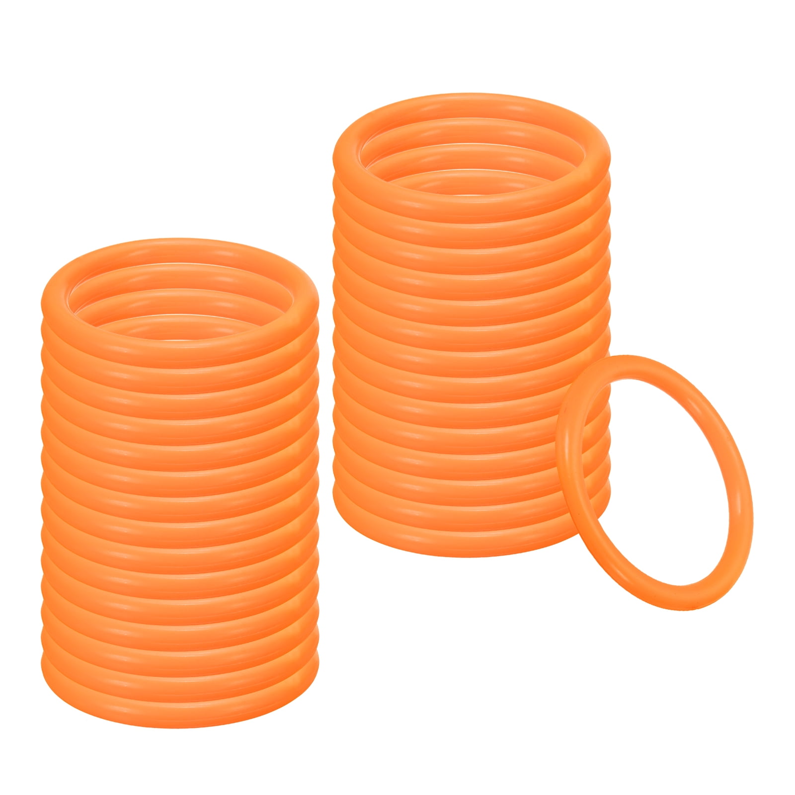 Uxcell Plastic Ring-Toss Rings for Bottles Carnival Rings Plastic Hoops ...