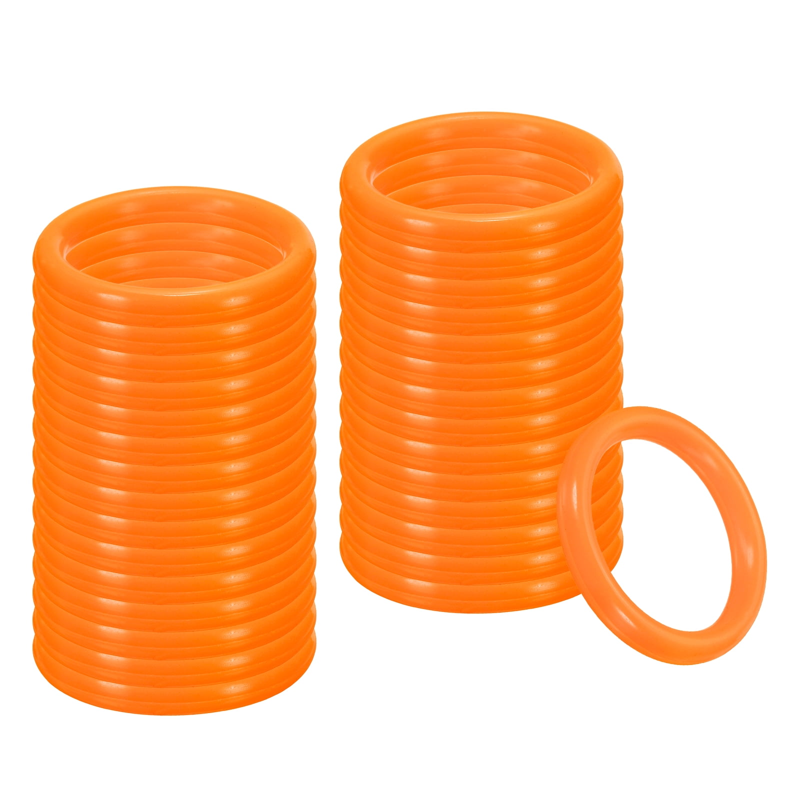 Uxcell Plastic Ring-Toss Rings for Bottles Carnival Rings Plastic Hoops ...