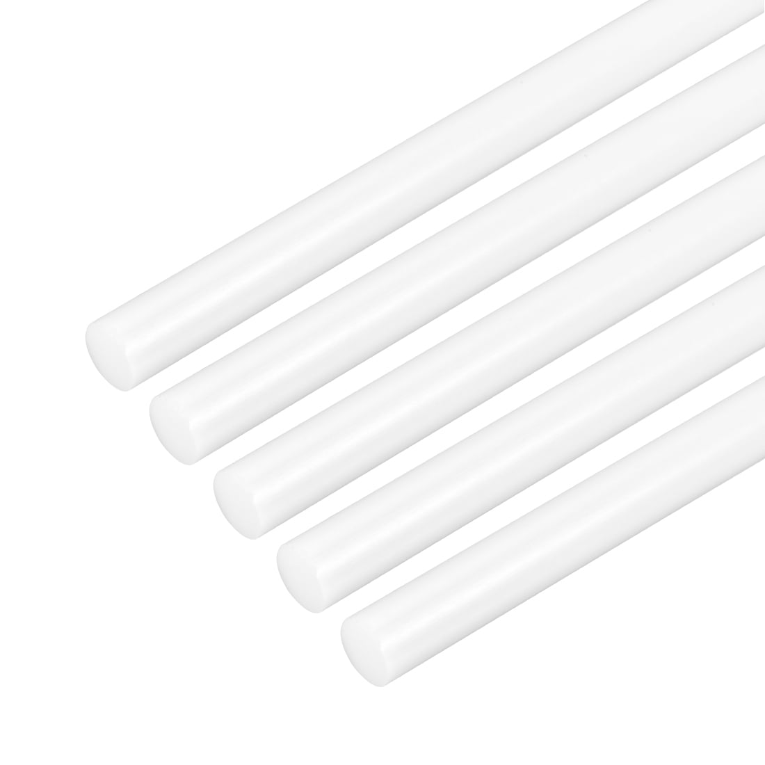 Uxcell Plastic Rods ABS Styrene Round Stick Round Solid Bar DIY Model ...