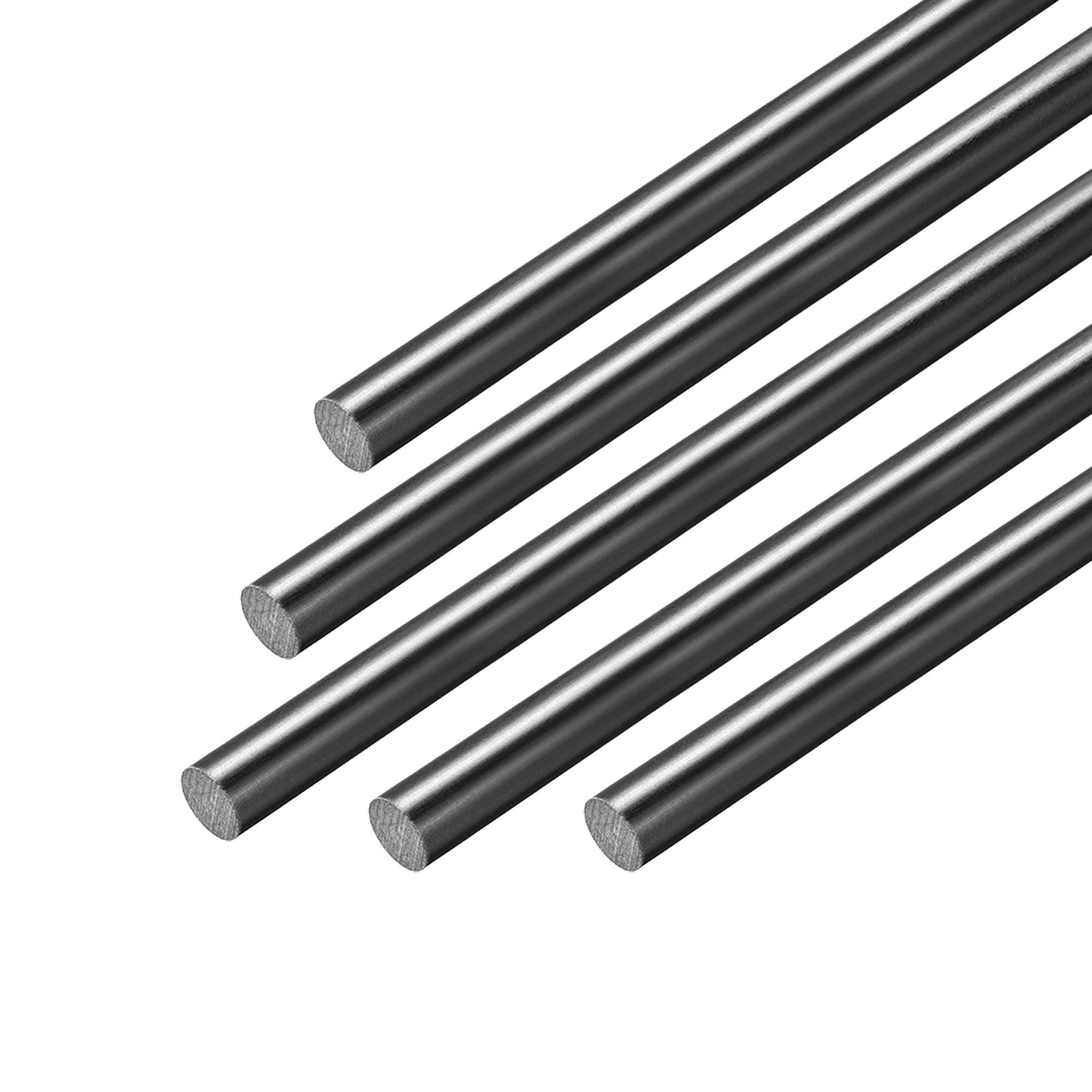 Uxcell Plastic Round Rod,1/16" Dia 20" Length,Black FRP Fiberglass ...