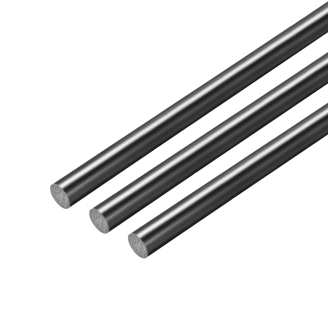 Uxcell Plastic Round Rod1/8" Dia 20" LengthBlack FRP Fiberglass Round ...
