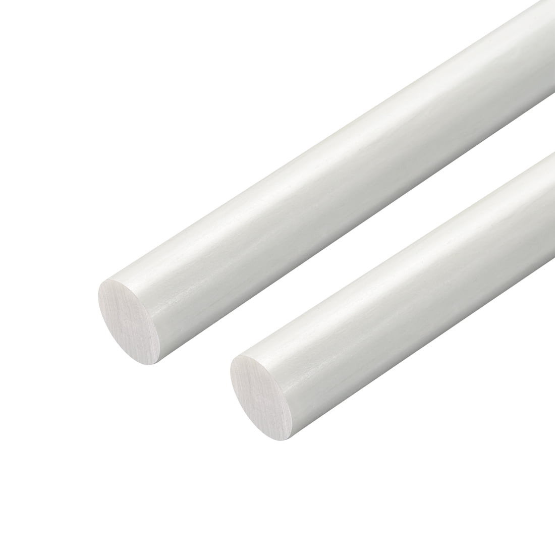 Uxcell Plastic Round Rod5/8" Dia 20" LengthWhite FRP Fiberglass Round ...