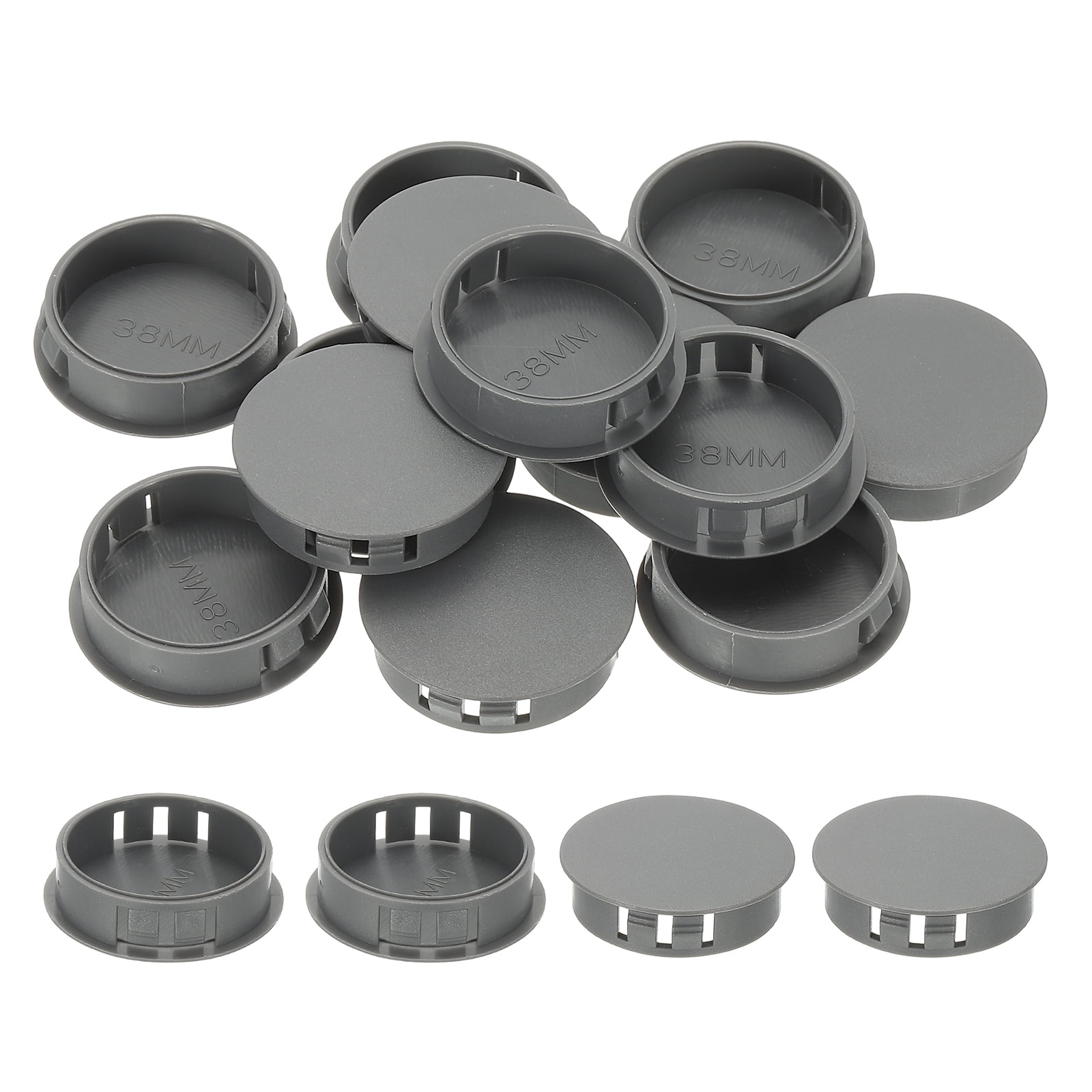 Uxcell Plastic Screws Hole Plugs, 55 Pcs 1 1/2"(38mm) Round Plastic ...