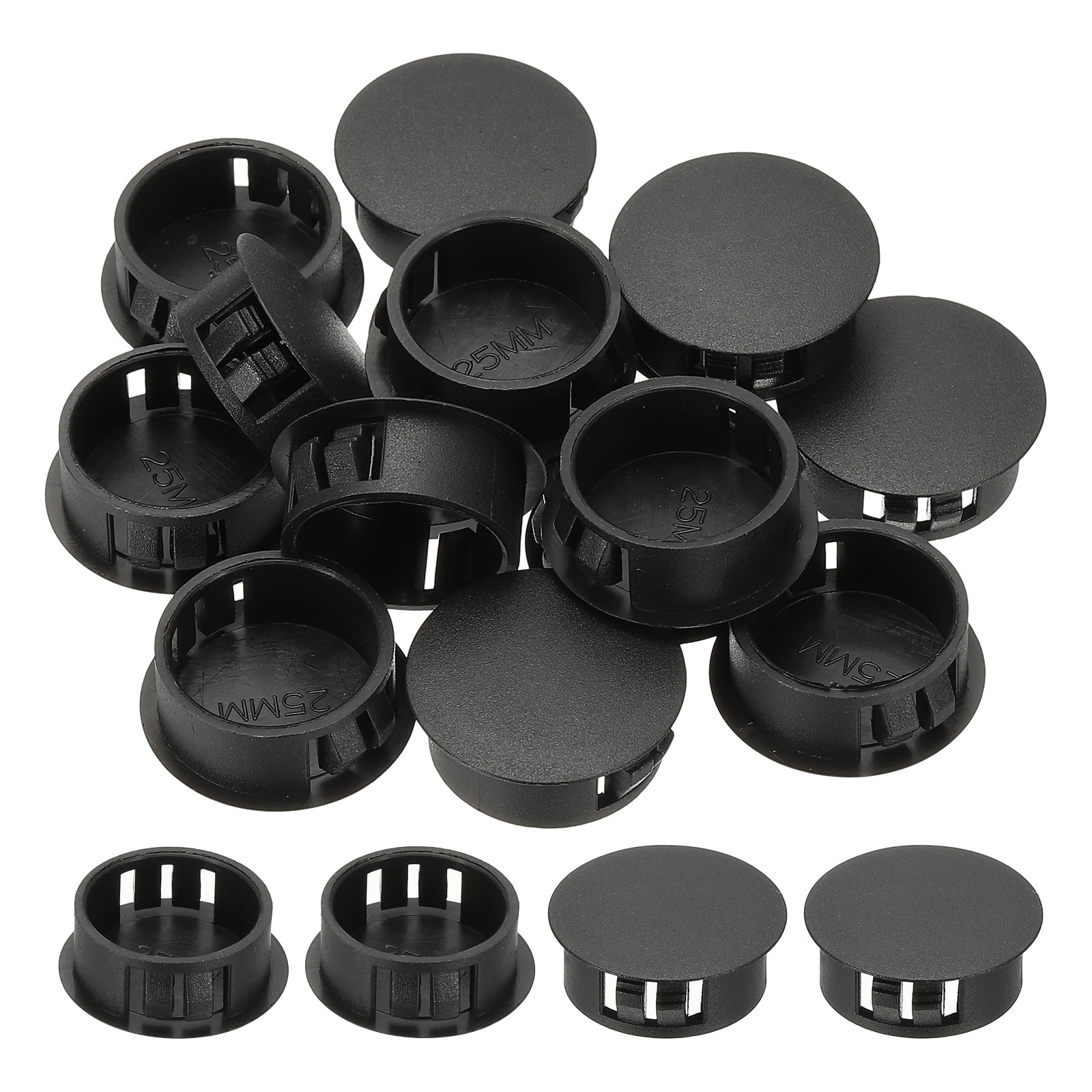 Uxcell Plastic Screws Hole Plugs, 55 Pcs 1"(25mm) Round Plastic Hole ...
