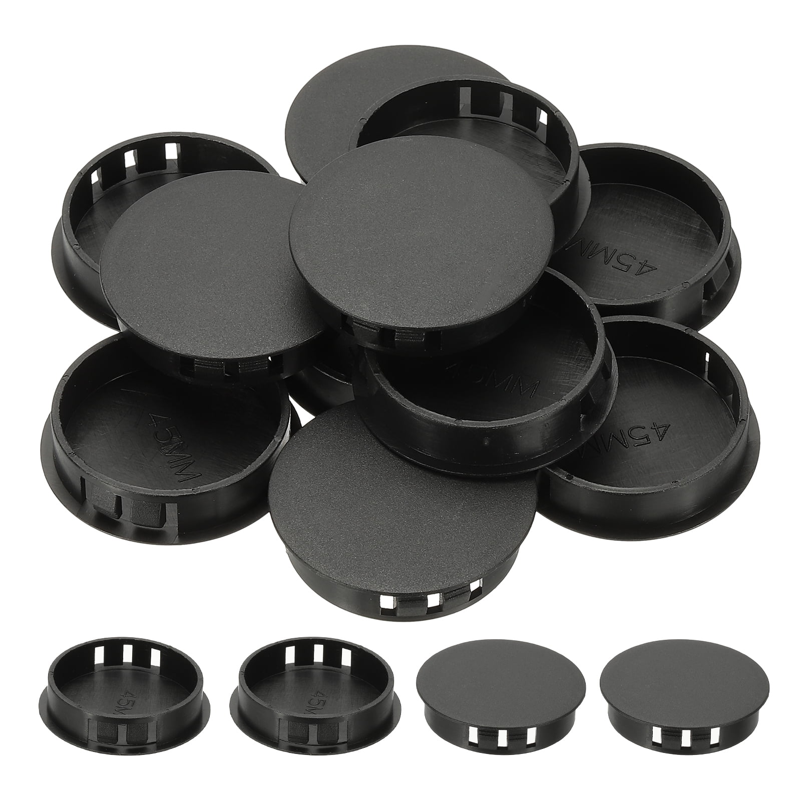 Uxcell Plastic Screws Hole Plugs, 55 Pcs 1 4/5"(45mm) Round Plastic ...