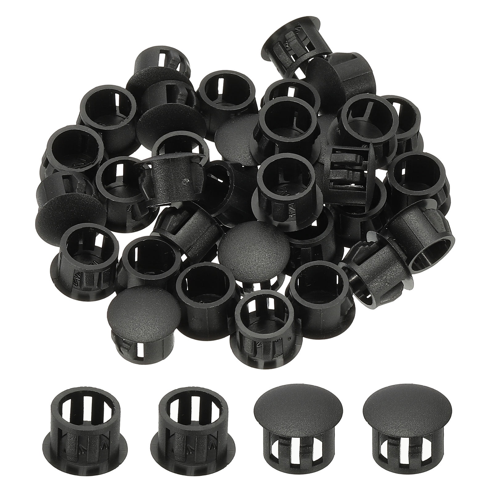 Uxcell Plastic Screws Hole Plugs, 99 Pcs 1/2"(12mm) Round Plastic Hole ...