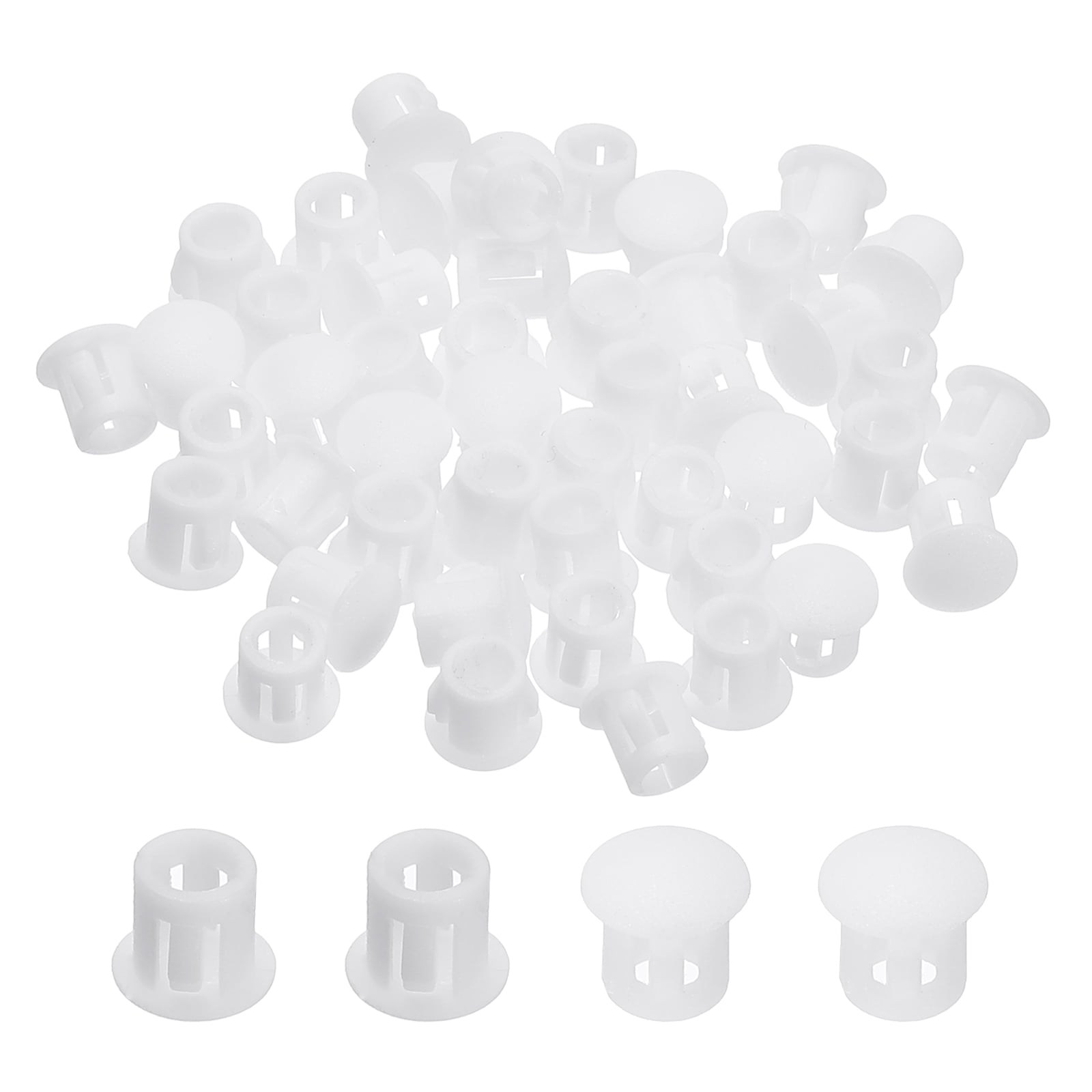 Uxcell Plastic Screws Hole Plugs, 99 Pcs 1/5"(6mm) Round Plastic Hole ...