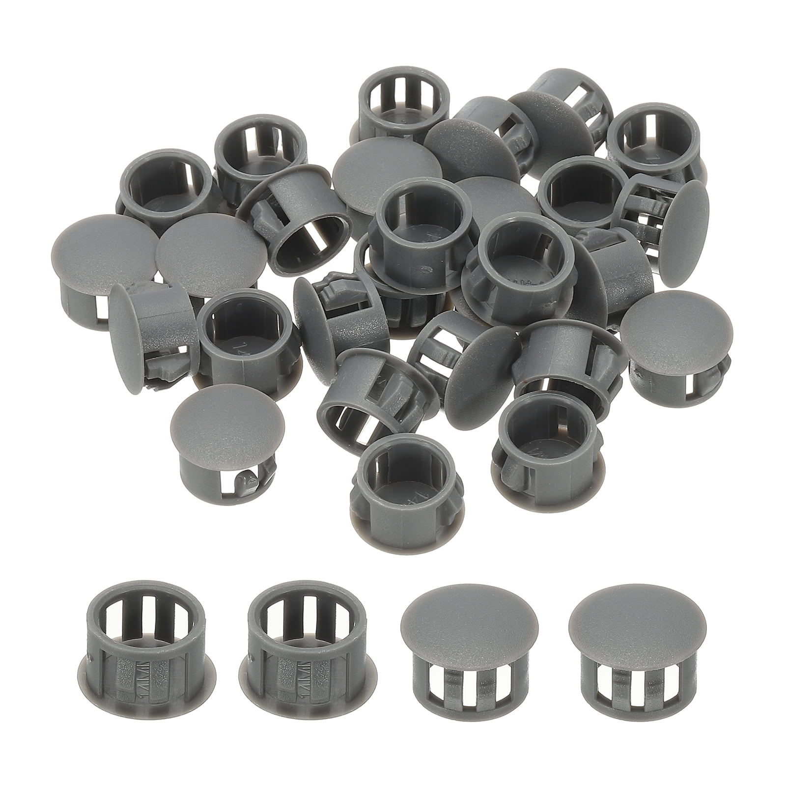 Uxcell Plastic Screws Hole Plugs, 99 Pcs 3/5"(15mm) Round Plastic Hole ...