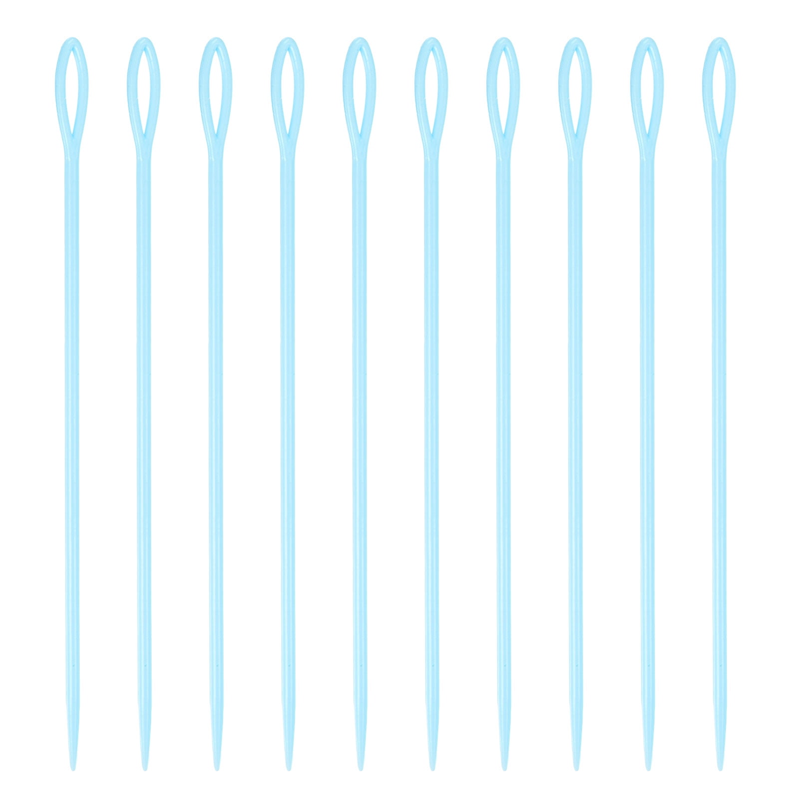 Uxcell Plastic Sewing Needles, 15cm Large Eye Blunt Learning Needles ...