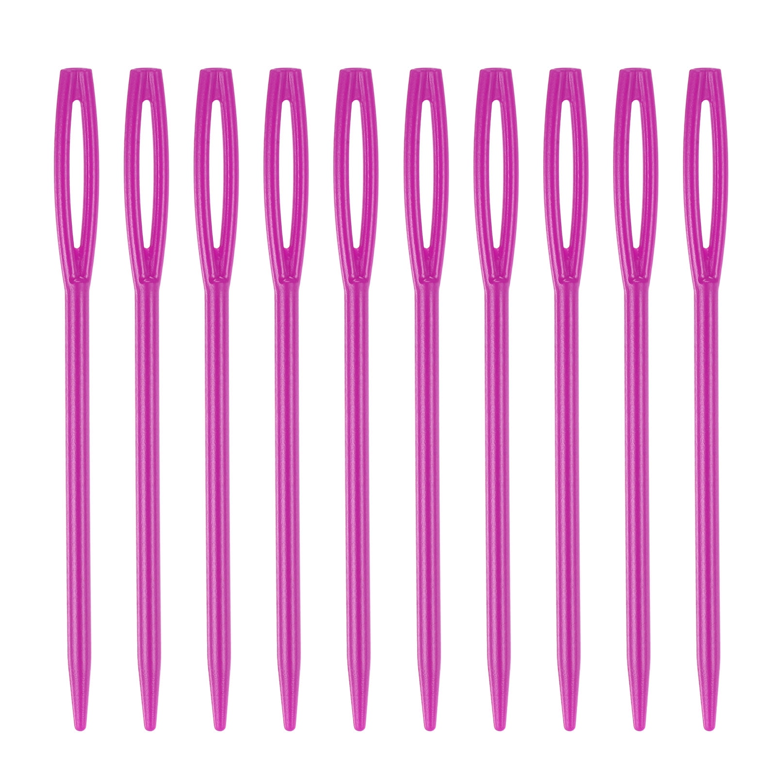 Uxcell Plastic Sewing Needles, 7cm Large Eye Blunt Learning Needles ...