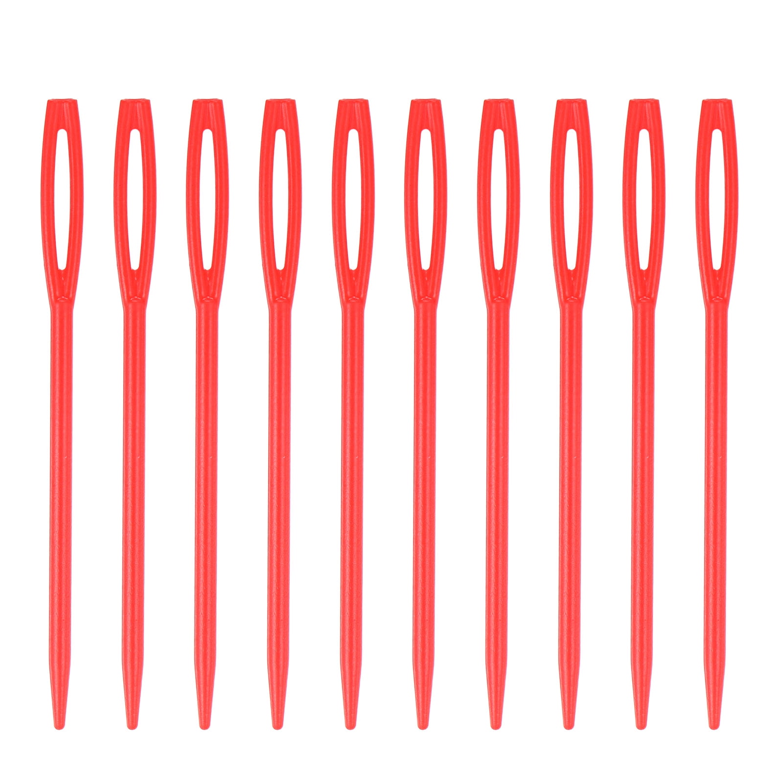 Uxcell Plastic Sewing Needles, 7cm Large Eye Blunt Learning Needles ...