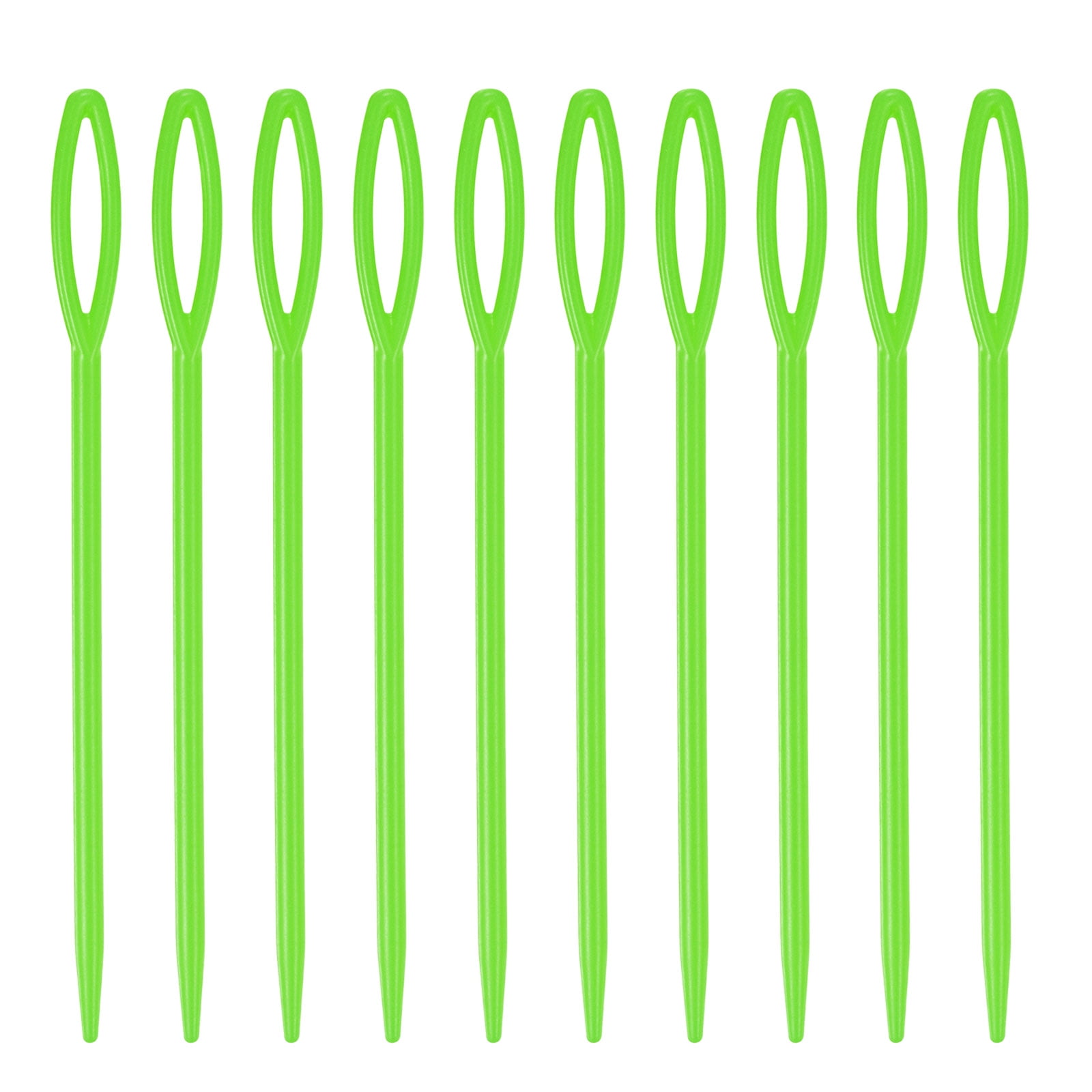 Uxcell Plastic Sewing Needles, 9cm Large Eye Blunt Learning Needles ...