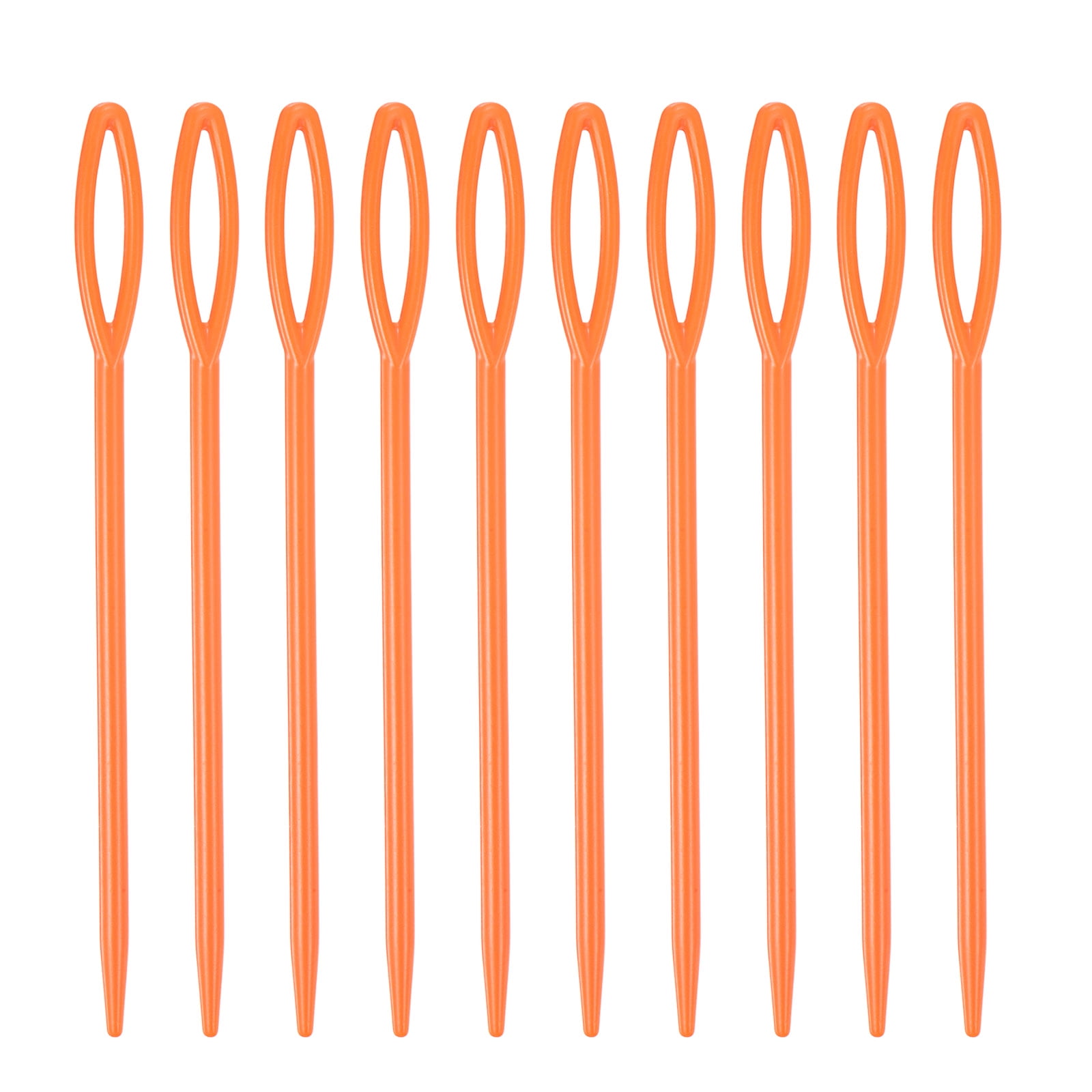 Uxcell Plastic Sewing Needles, 9cm Large Eye Blunt Learning Needles ...