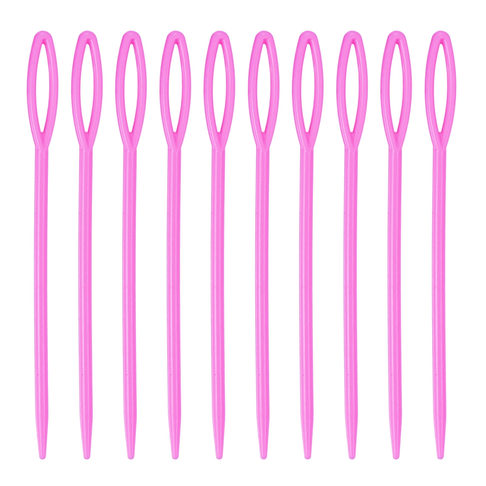 Uxcell Plastic Sewing Needles, 9cm Large Eye Blunt Learning Needles ...