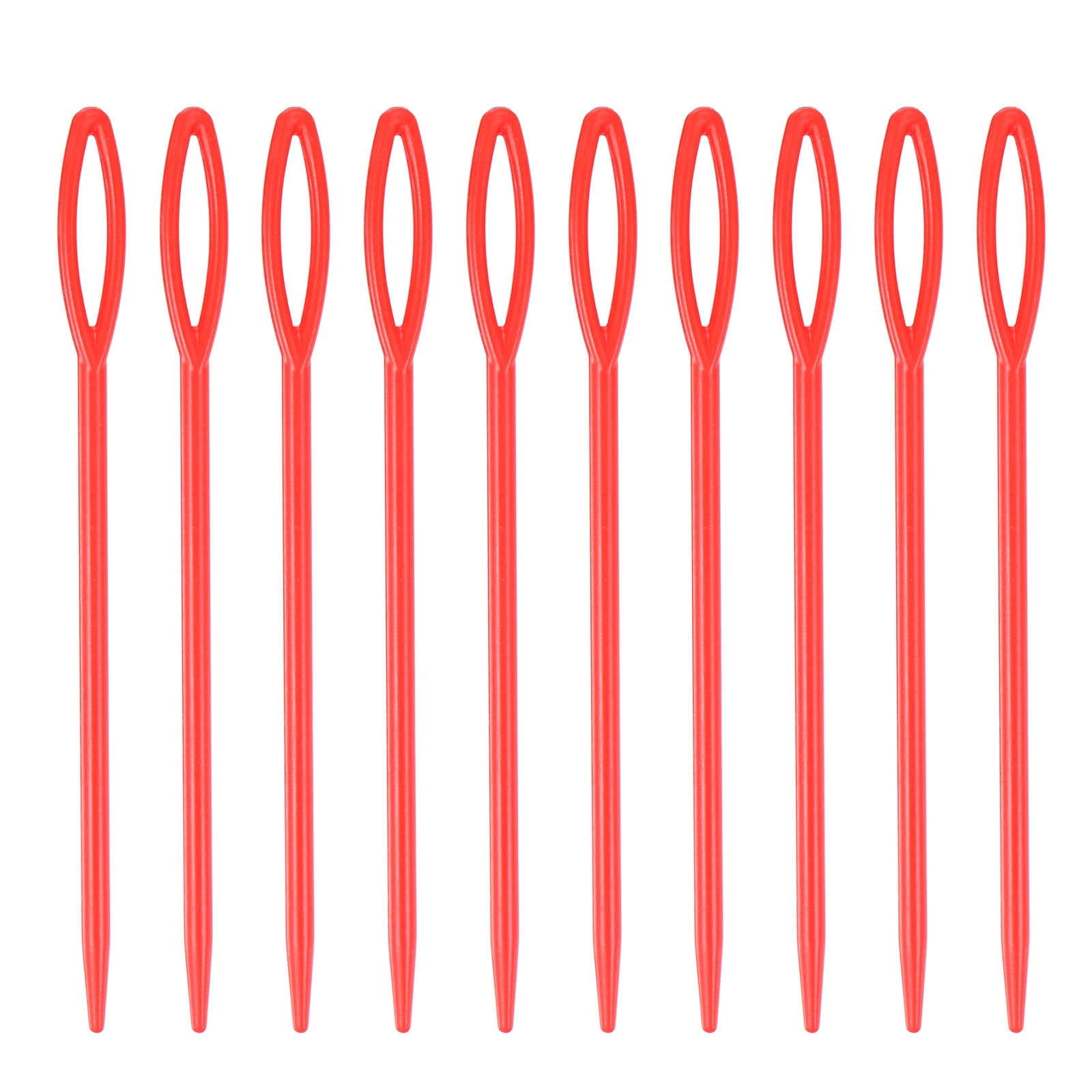 Uxcell Plastic Sewing Needles, 9cm Large Eye Blunt Learning Needles ...