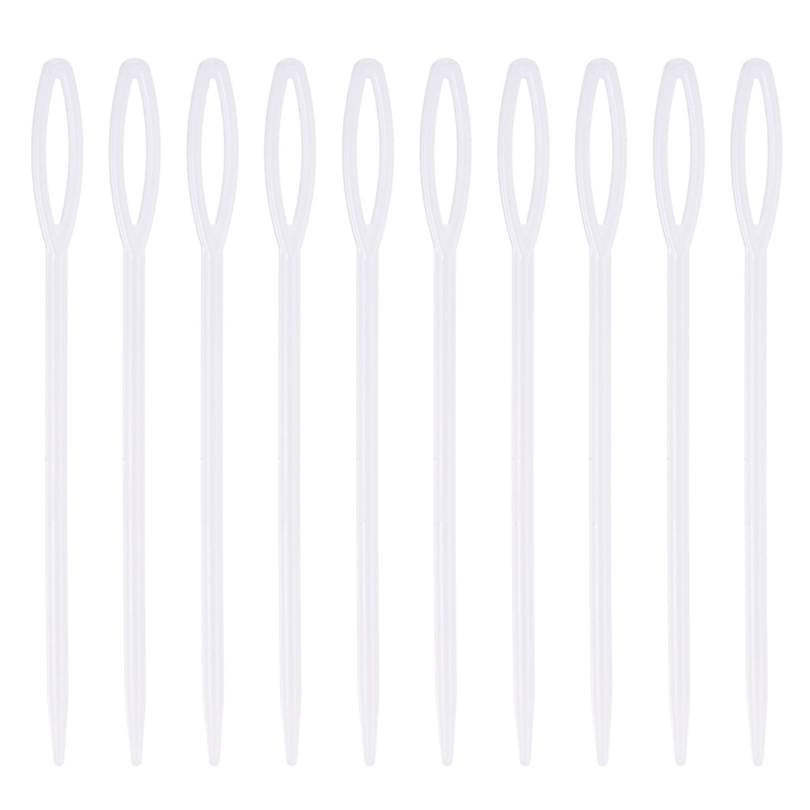 Uxcell Plastic Sewing Needles, 9cm Large Eye Blunt Learning Needles ...