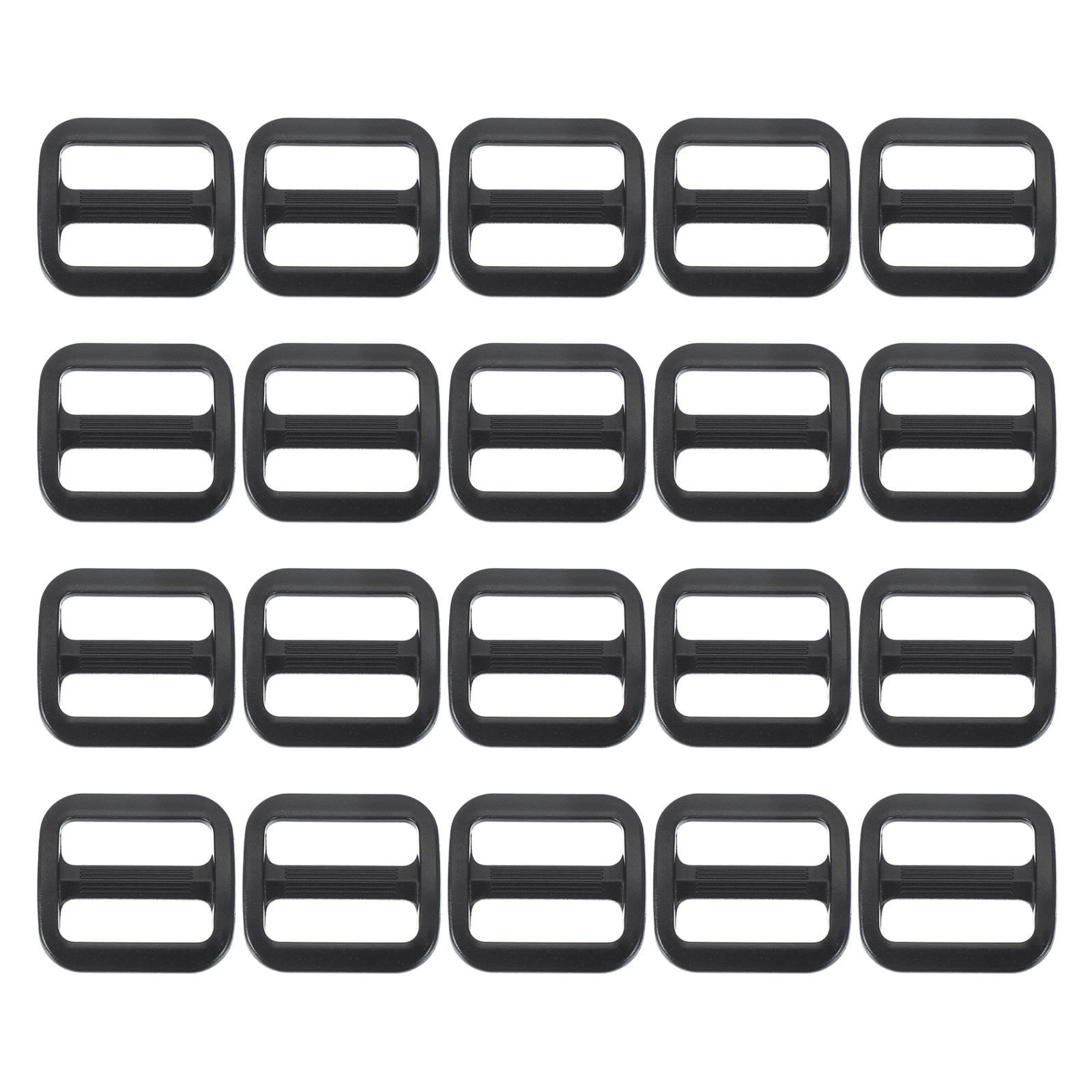 Uxcell Plastic Slide Buckle Tri-Glide Slider Webbing Strap Adjuster 1 ...