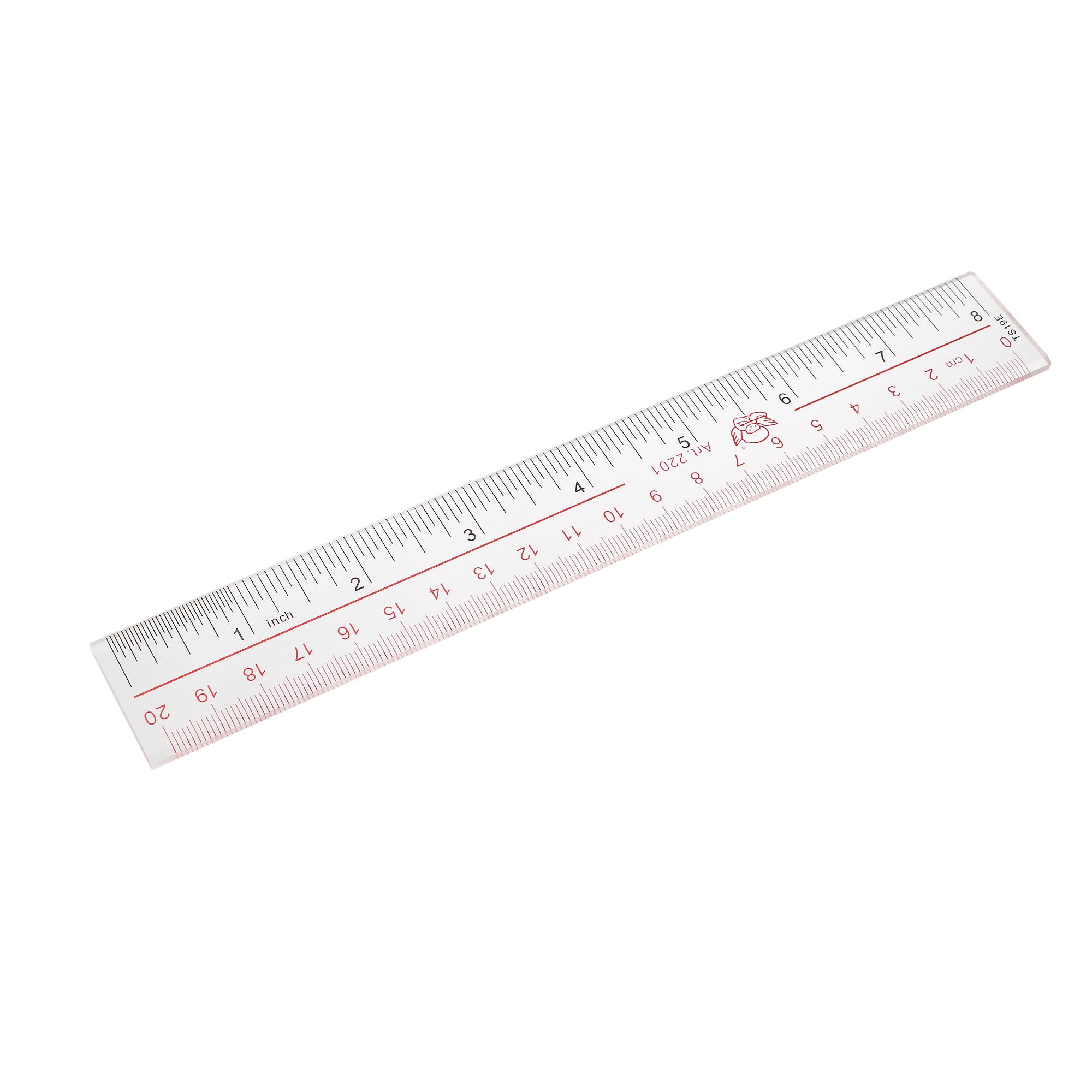 Uxcell Plastic Straight Ruler 20cm /8 Inch Metric Measuring Tool ...