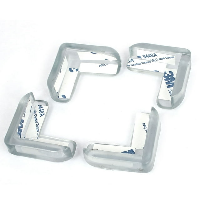 Uxcell Plastic Table Desk Corner Edge Protectors Soft Safety Protection ...